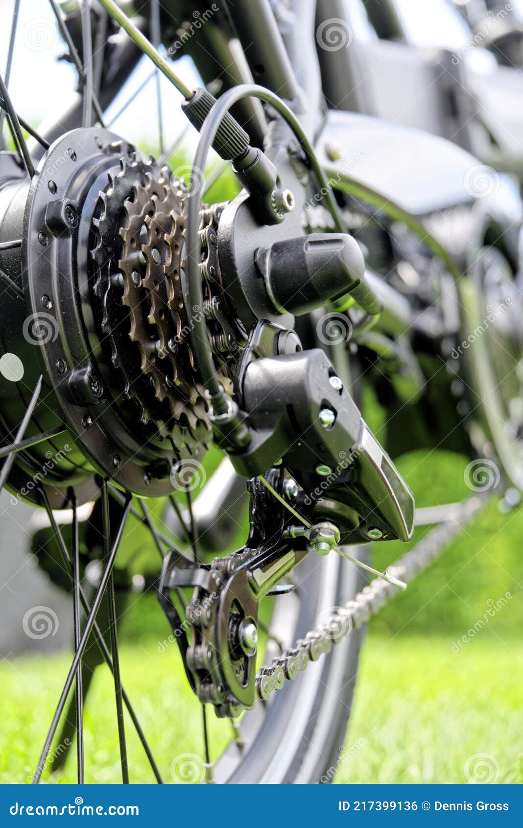 Close-up of Gear Shift System of Bicycle Stock Photo - Image of gearbox ...