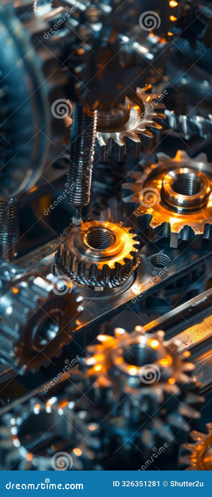 A Closeup of Gears and Cogs Being Assembled Highlighting the Complexity ...