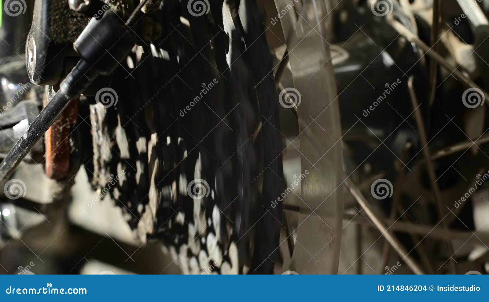A Close-up of the Gears of a Multi-speed Bike Stock Footage - Video of ...