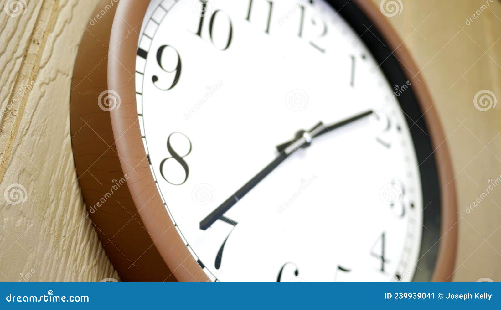 Close Up of Generic Clock at the Time 1-36 in the Afternoon Stock Image ...