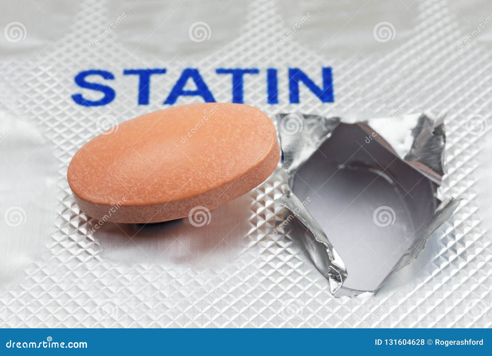 Close Up of a Generic Statin Tablet Stock Photo - Image of hospital ...