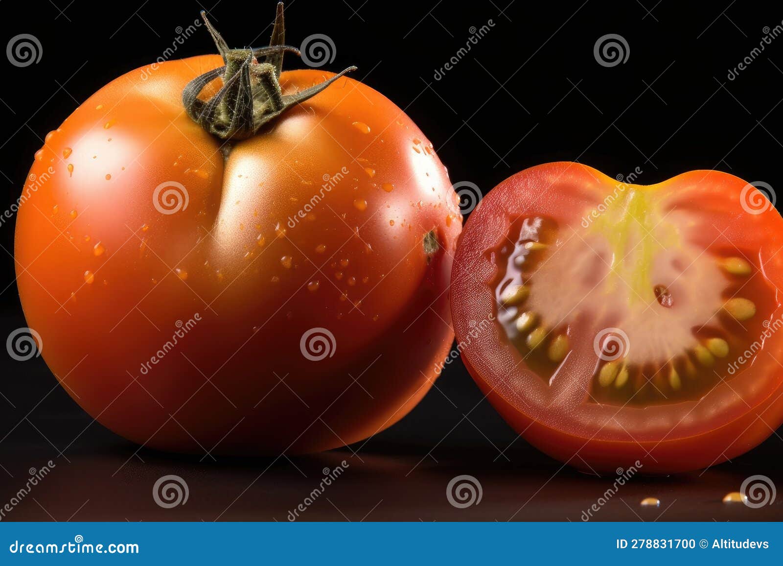 Close-up of Genetically Modified Tomato, with Visible Differences from ...