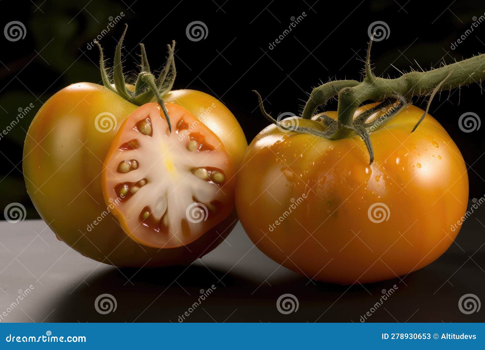 Close-up of Genetically Modified Tomato, with Visible Differences from ...