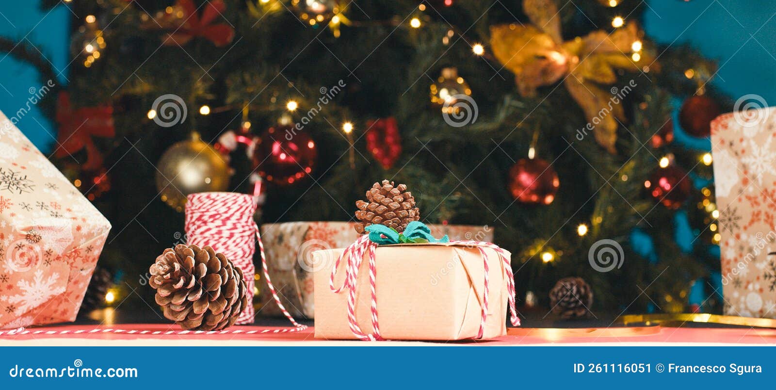Christmas Gift Box Under Tree Stock Image - Image of celebration ...