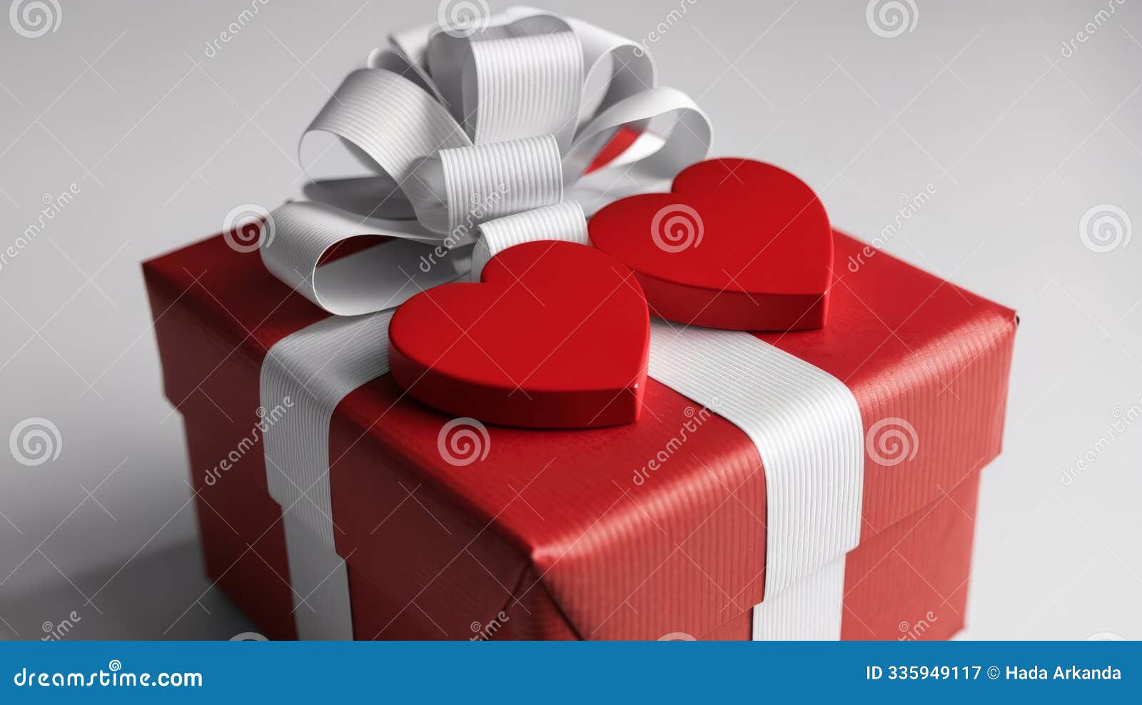 Close-up of a Gift Box Featuring Love Symbol in Vertical Format Stock ...