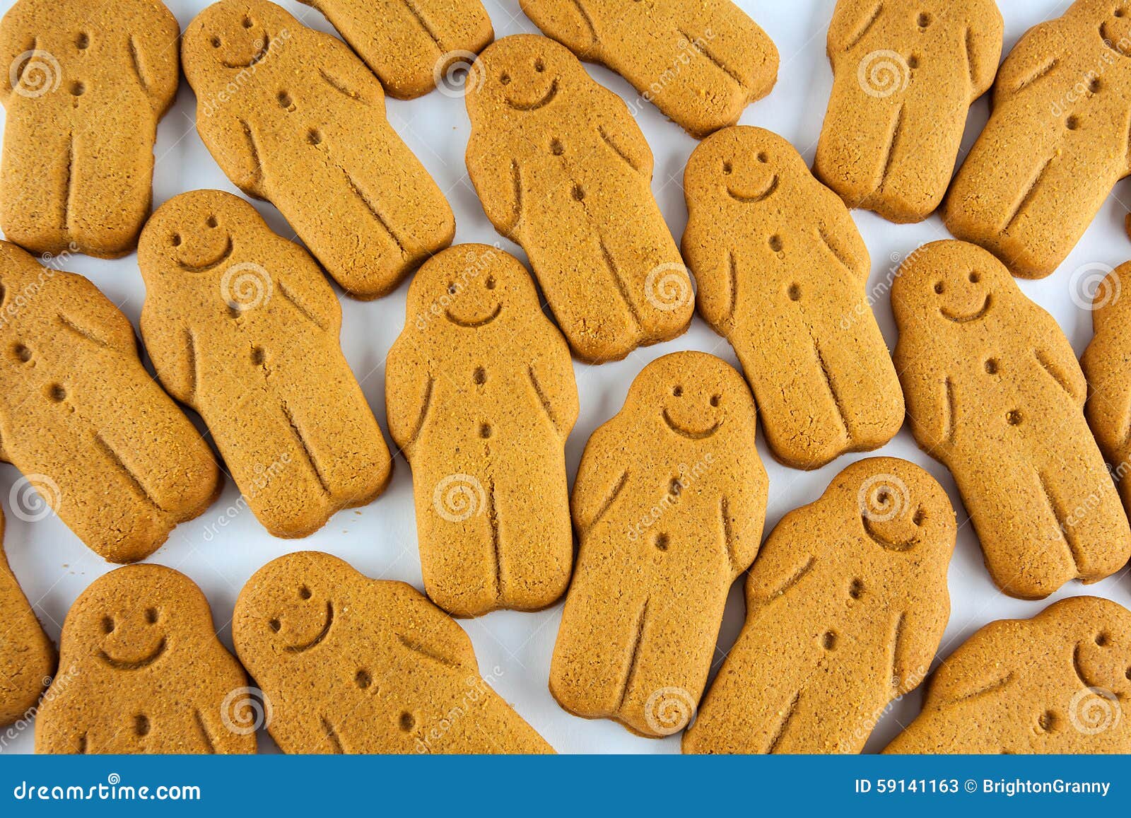 Close Up of Gingerbread Man Cookies Stock Image - Image of bread ...