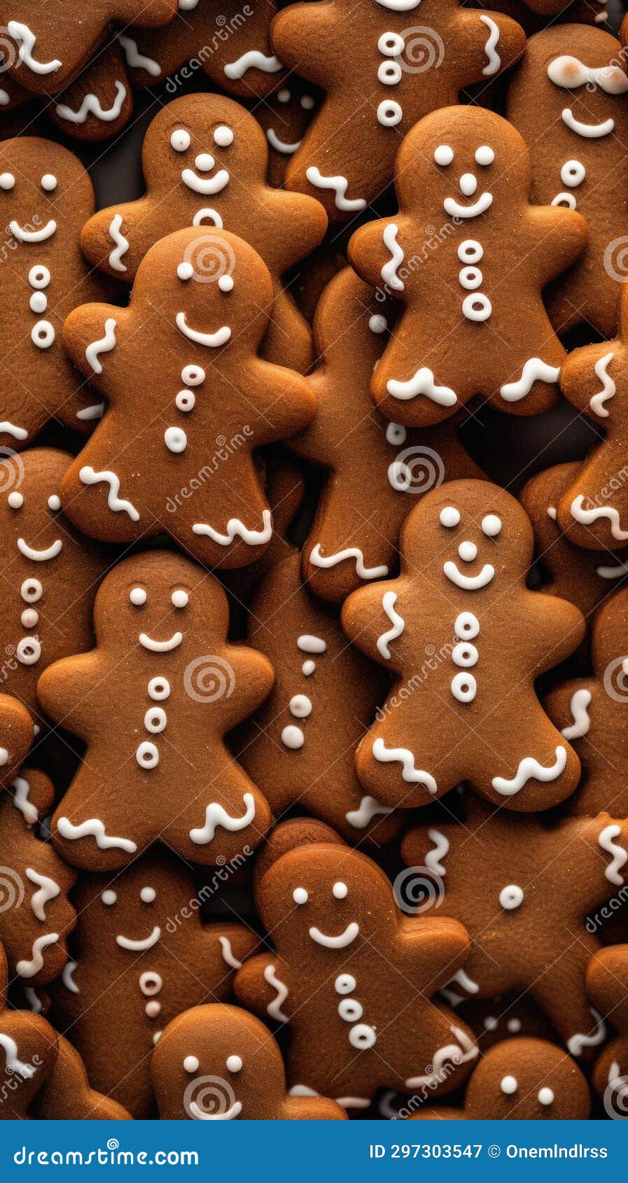 Close-up of Gingerbread Men in the Form of a Man Stock Image - Image of ...
