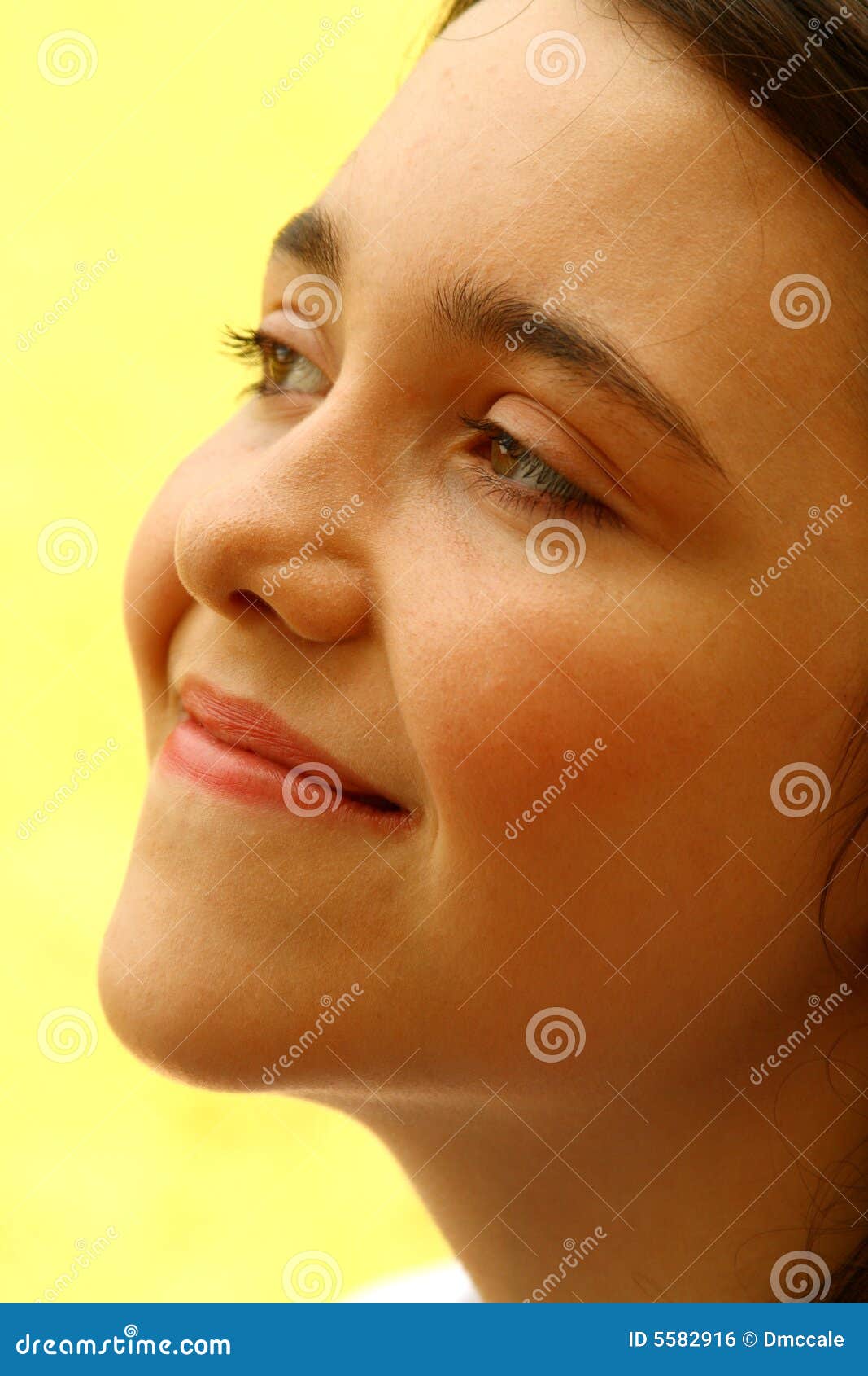 Close up Girl daydreaming stock photo. Image of peace - 5582916