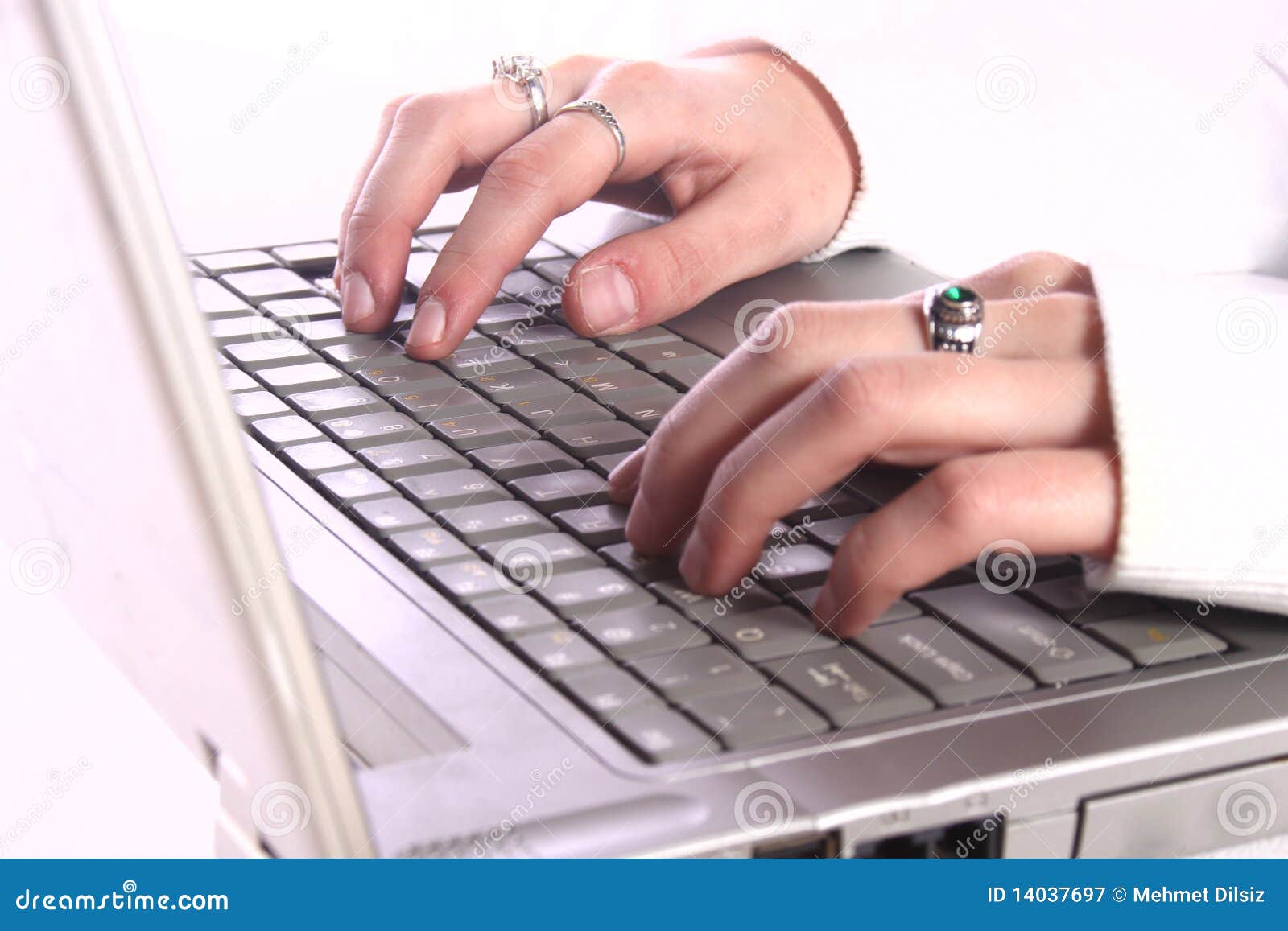 Close Up on a Girl S Hands Typing Stock Image - Image of device, laptop ...
