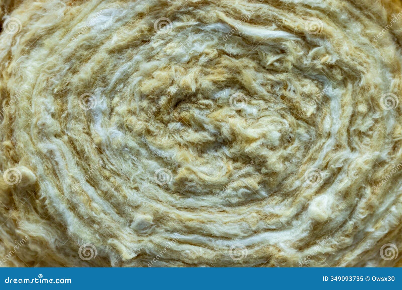 Glass Wool Insulation. The Worker Insulates The House Standing On The ...