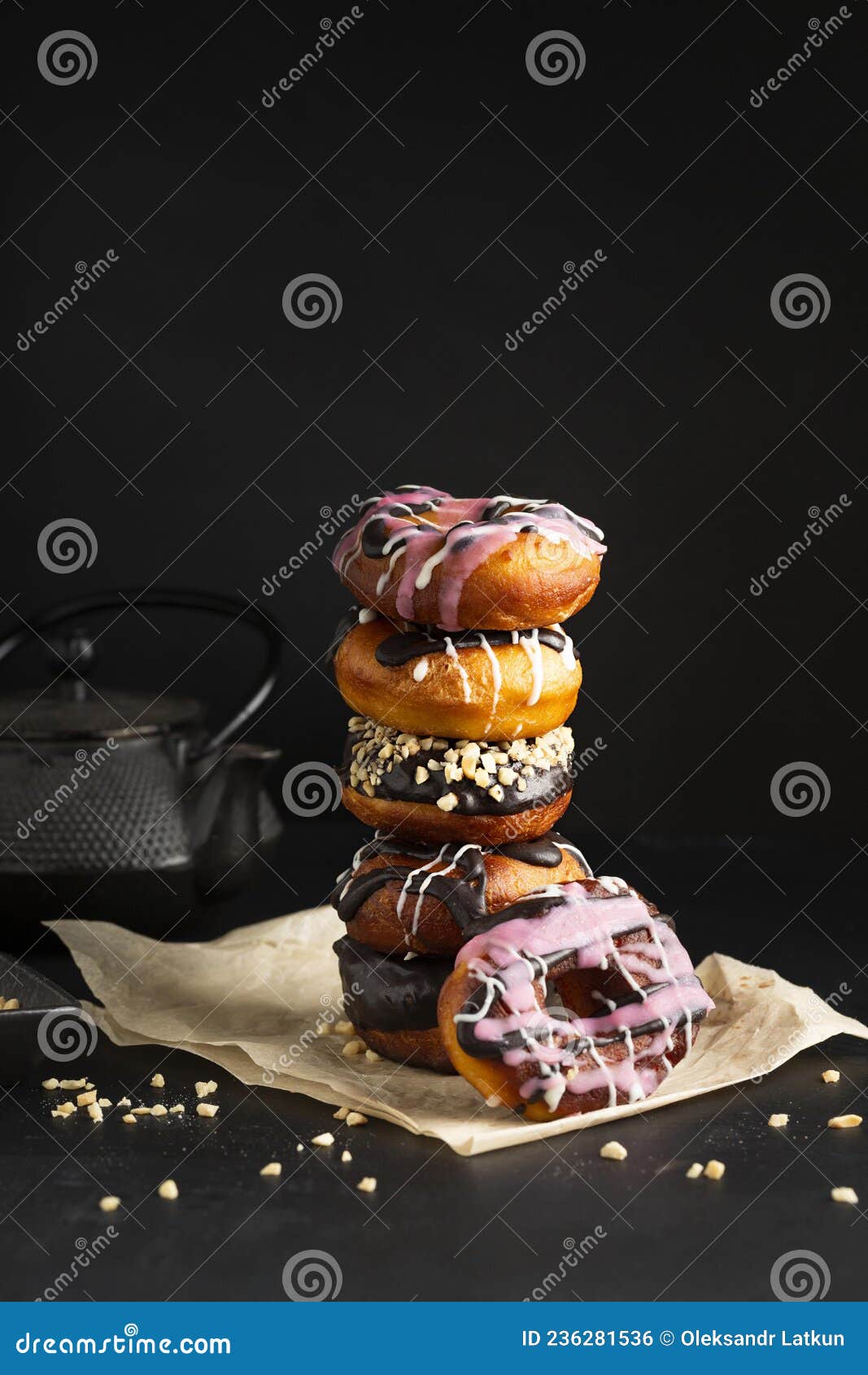 Close Up Glazed Donuts. High Quality Photo Stock Photo - Image of ...