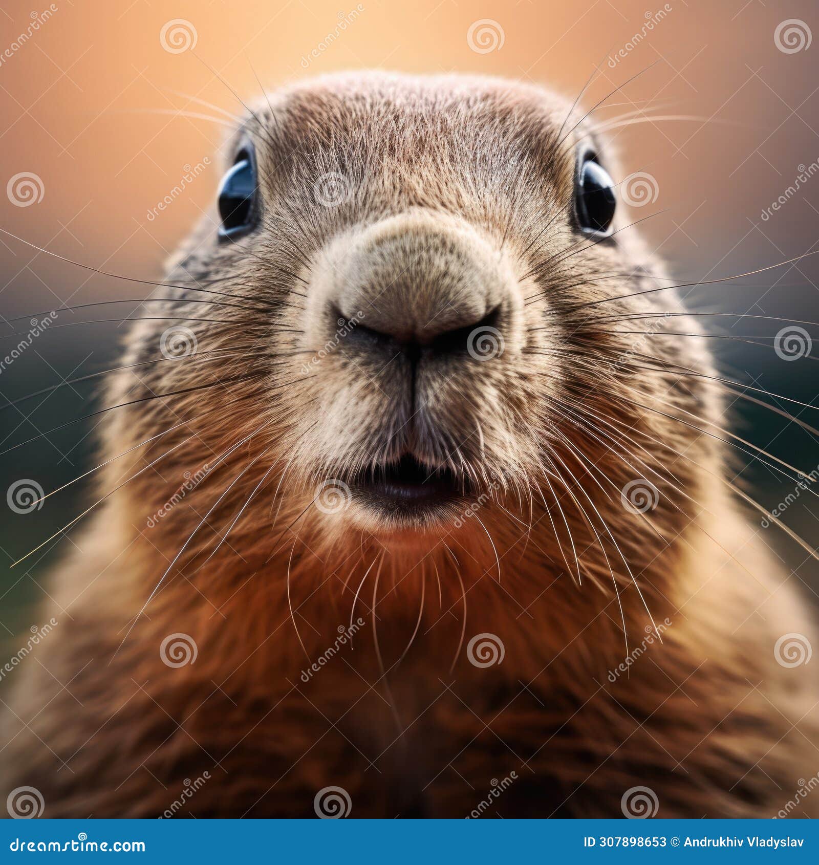 Close-Up Glimpse of a Gopher, Captivating Portrait Stock Illustration ...