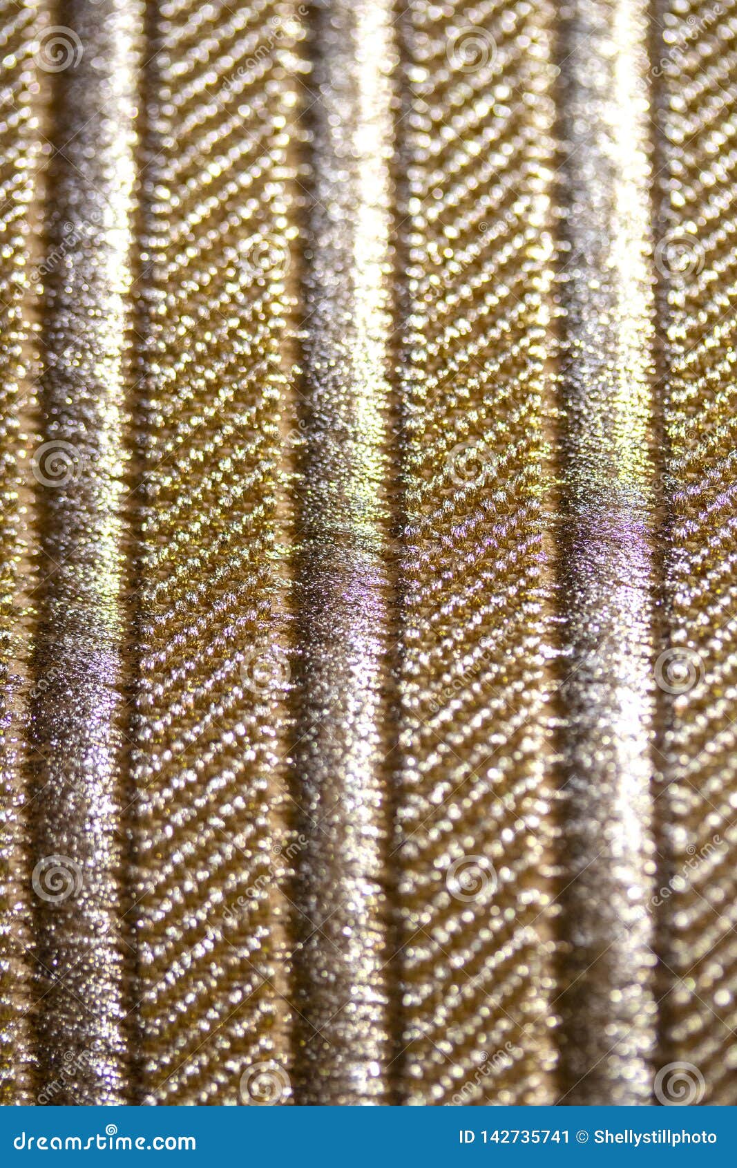 Close Up of Gold Coloured Stripe Fabric Stock Image - Image of ...