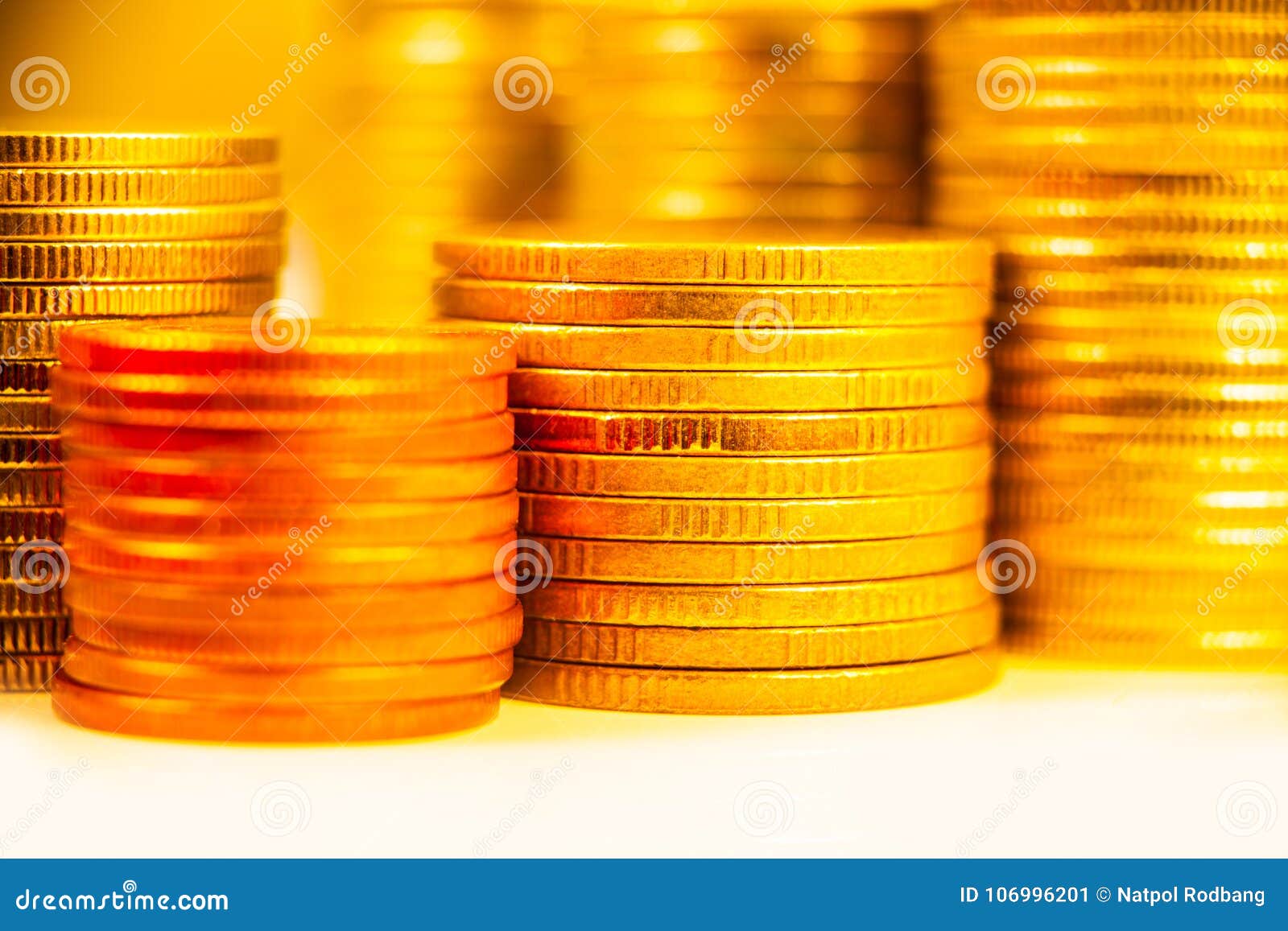 Close Up of the Golden Coin Stacks Stock Image - Image of macro ... Close Up of the Golden Coin Stacks Stock Image - Image of macro ...