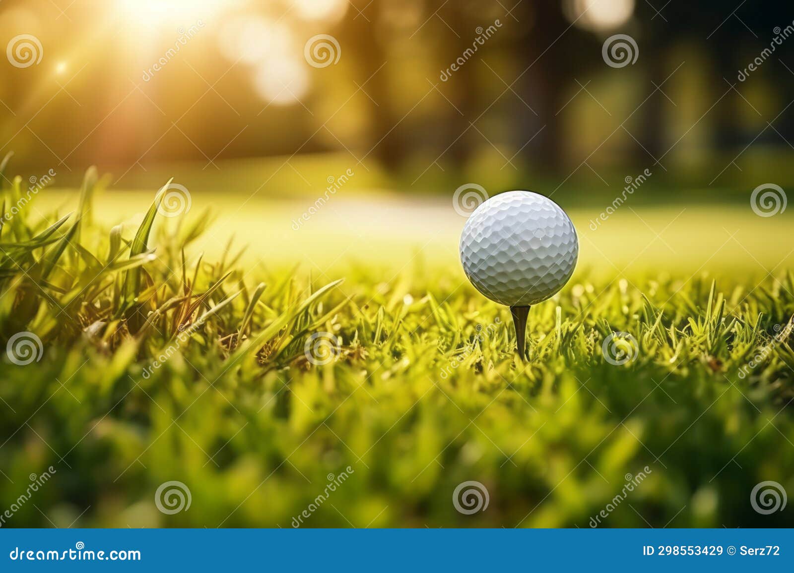 Close-up of a Golf Ball on a Golf Course Green Stock Image - Image of ...