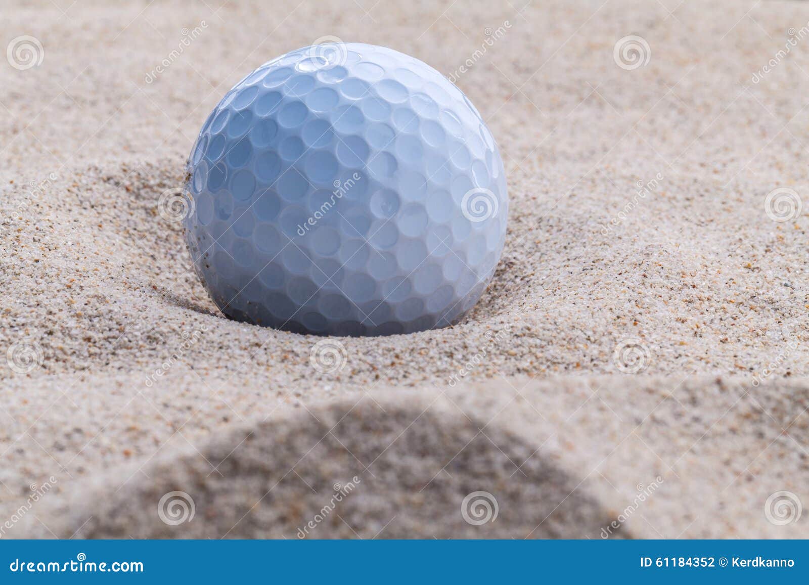 Close Up Golf Ball in Sand Bunker . Stock Photo - Image of landscape ...