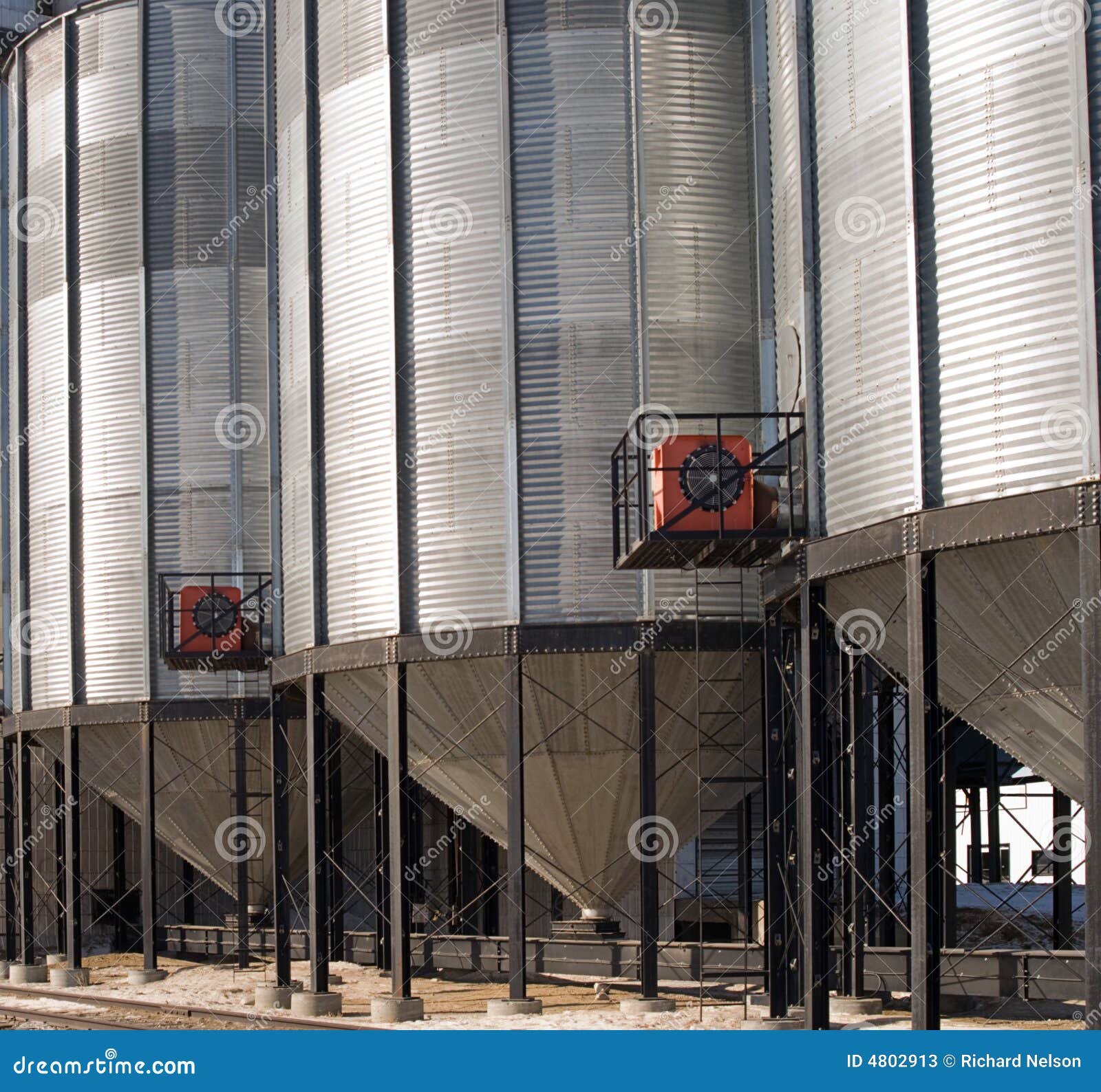 Close-up Grain Elevator stock image. Image of silo, oats - 4802913