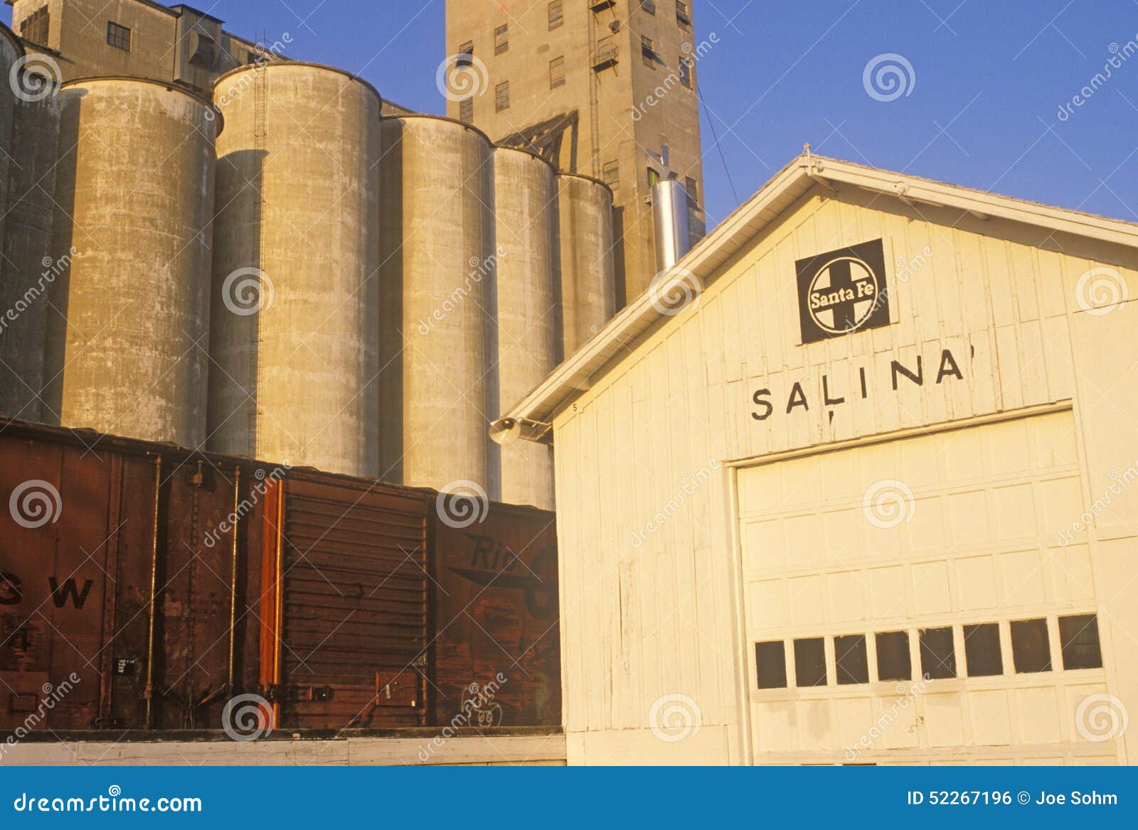 Close Up of Grain Silos, Salina, KS Editorial Photo - Image of salina ...