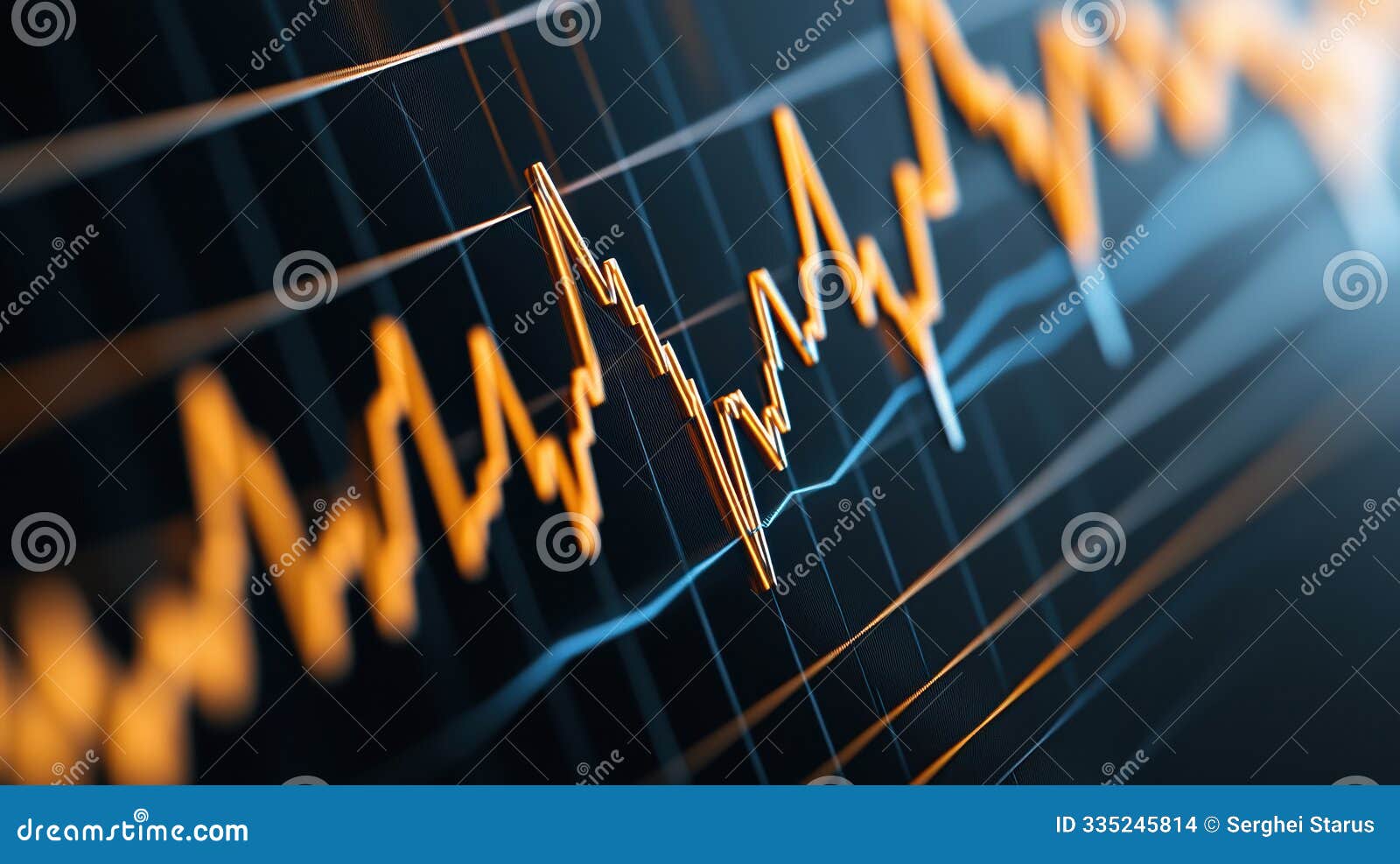 A Close Up of a Graph Showing the Rise and Fall in Price, AI Stock ...