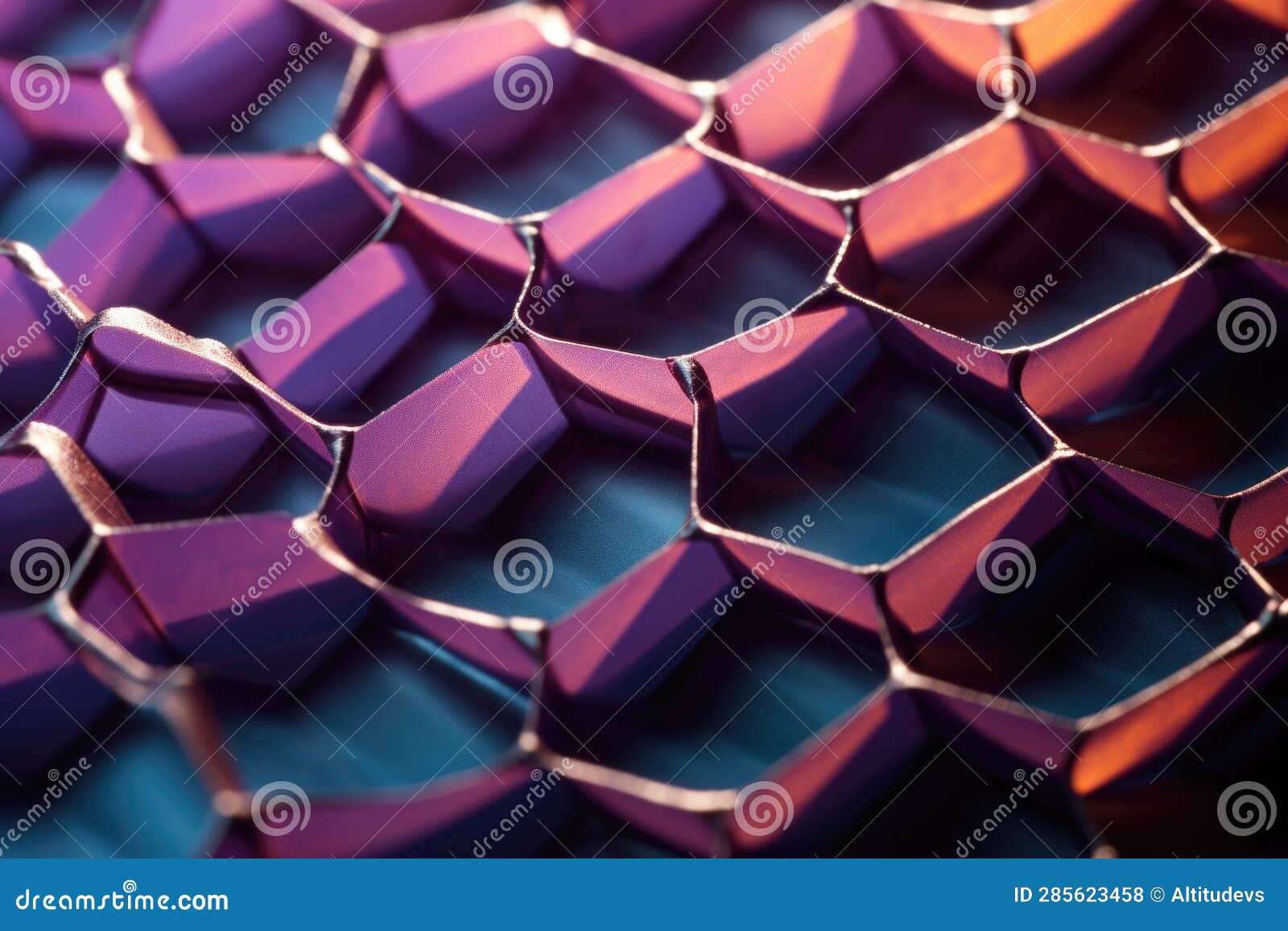 Close-up of Graphene Sheets Under a Microscope Stock Illustration ...