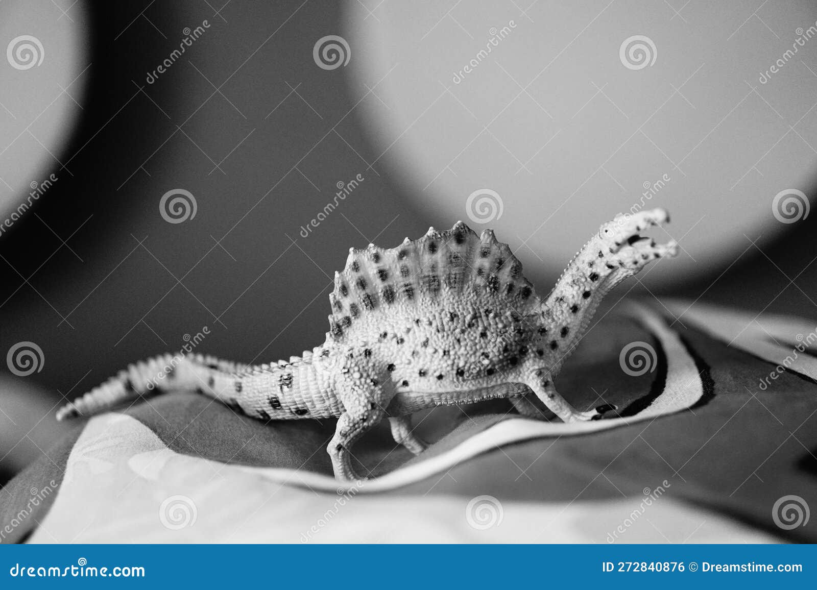 Realistic Spinosaurus Dinosaur In A Lush Green Swamp. Concept Of ...