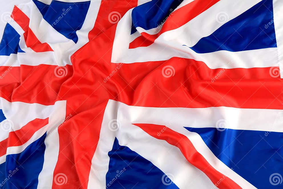 Close Up of the Great Britan Flag Stock Image - Image of patriotic ...