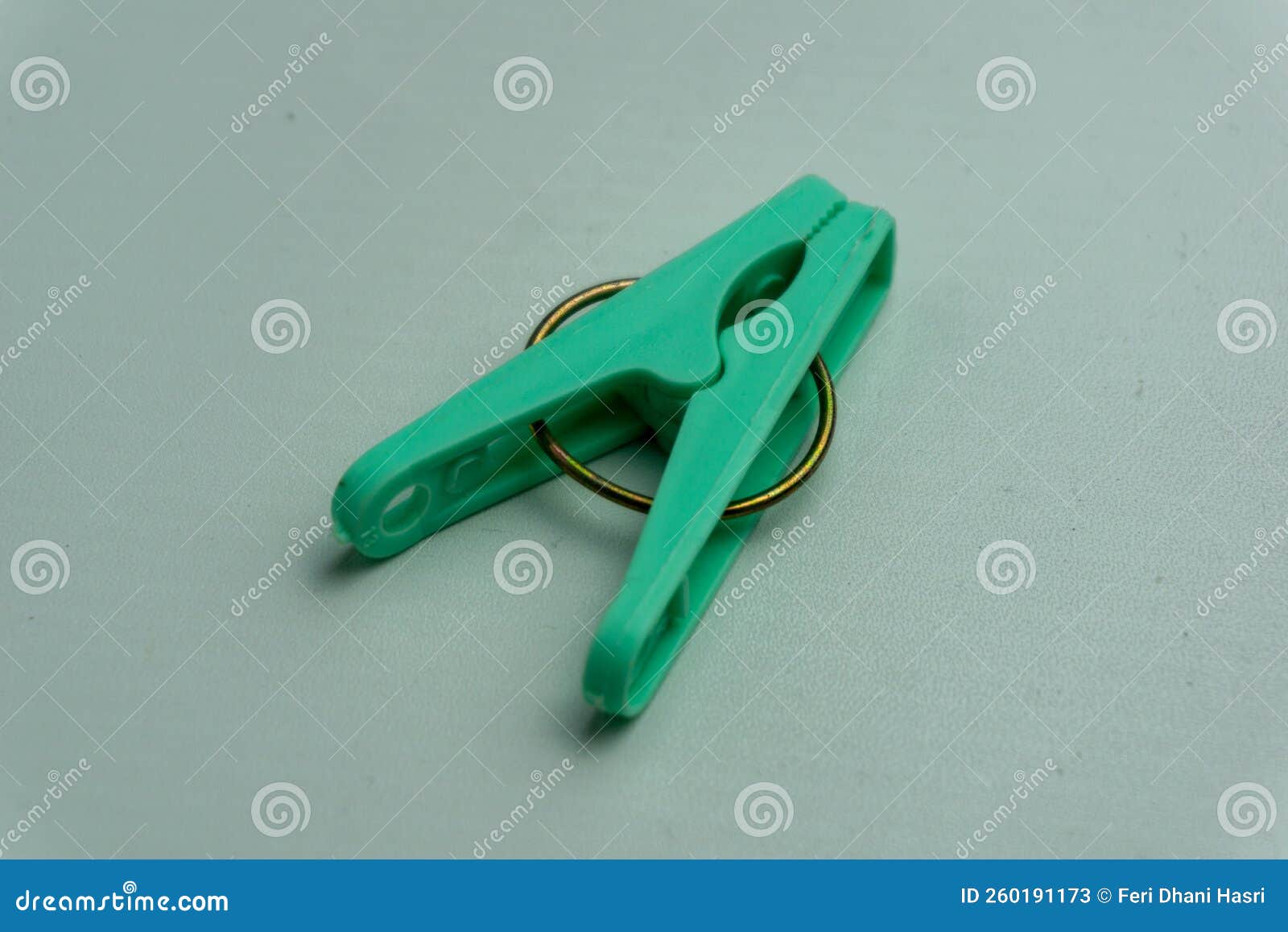 Close Up of Green Clothes Peg or Clothes Pin Isolated on White ...