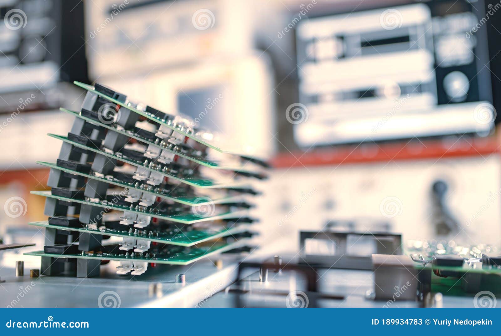 Close-up Green Computer Microcircuits Stock Image - Image of memory ...