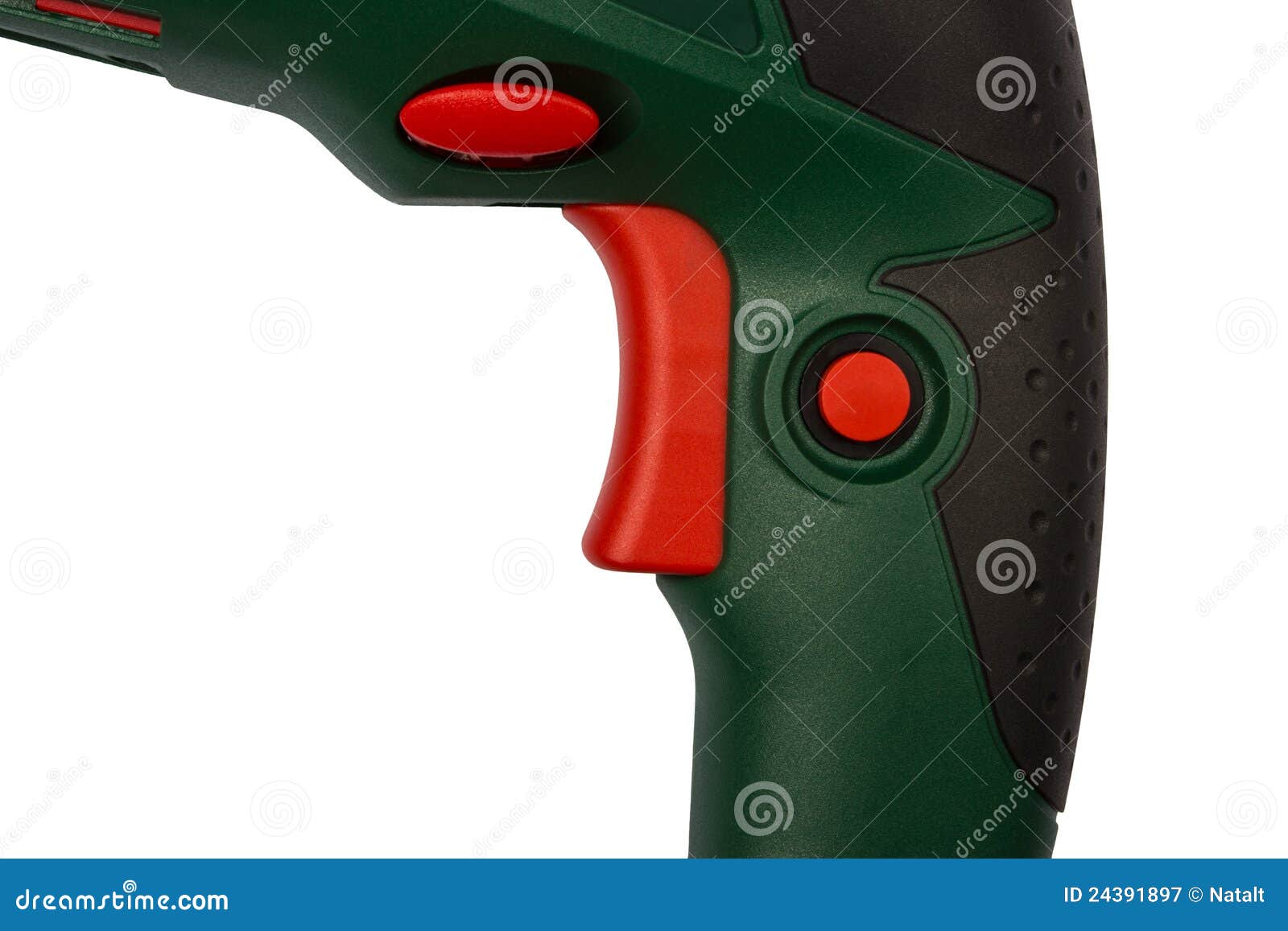 Close Up of Green Electric Drill Stock Image - Image of driving, cable ...