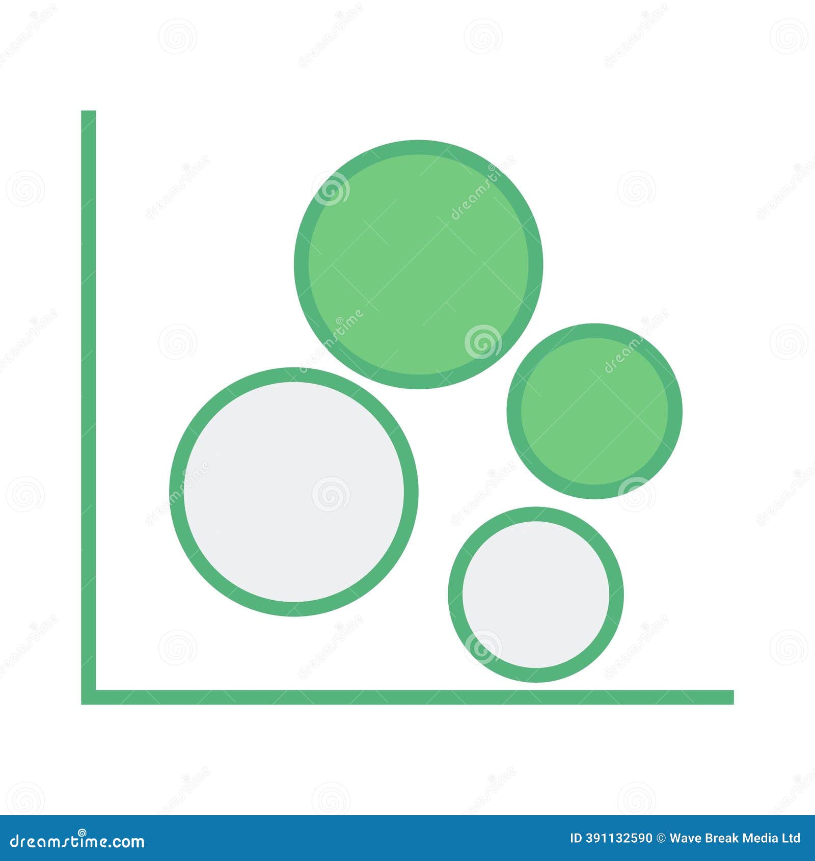 Green Graph Cartoon Vector | CartoonDealer.com #42441041