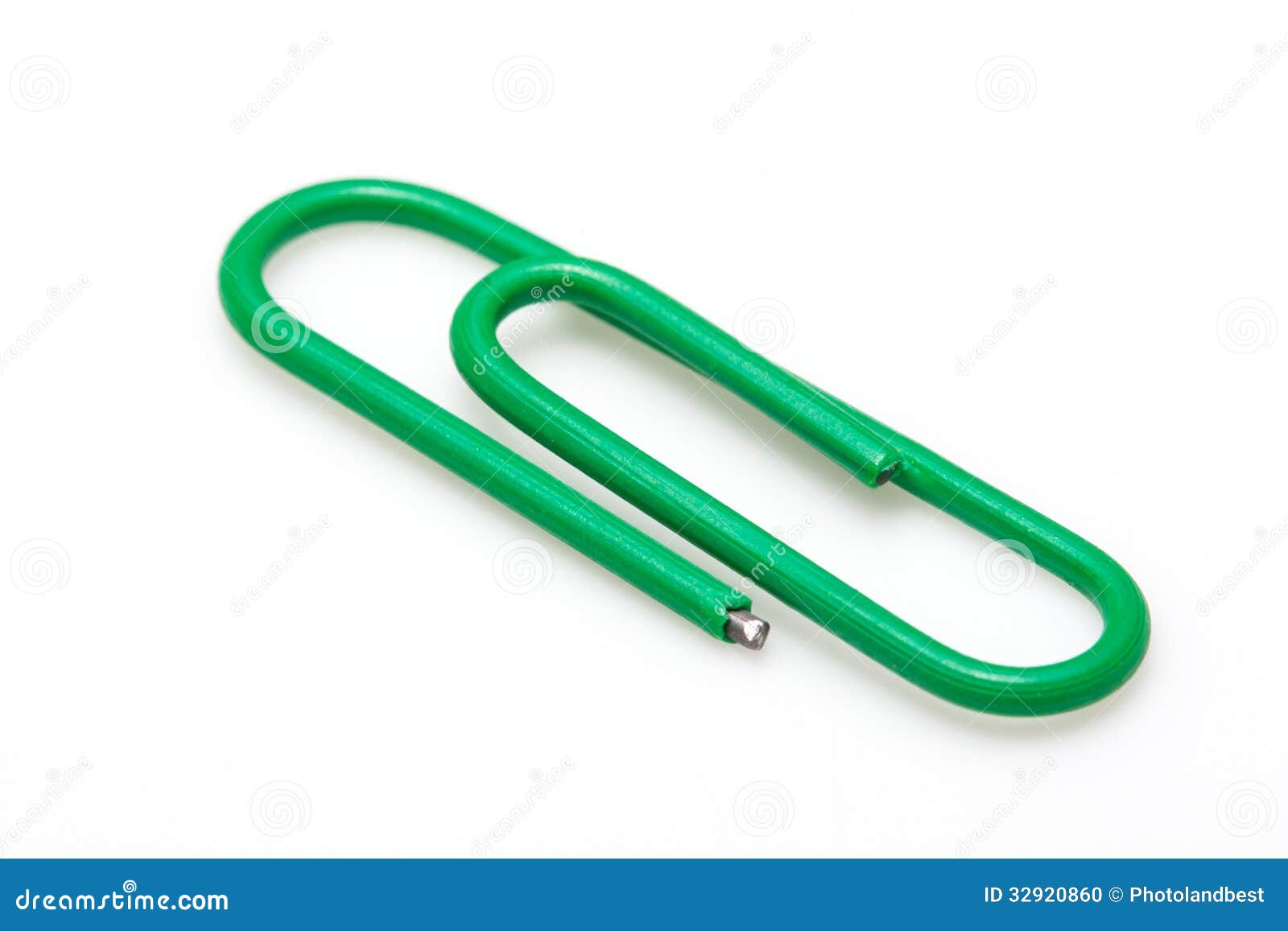 Close Up of Green Paper Clips Stock Photo - Image of clip, paperclip ...