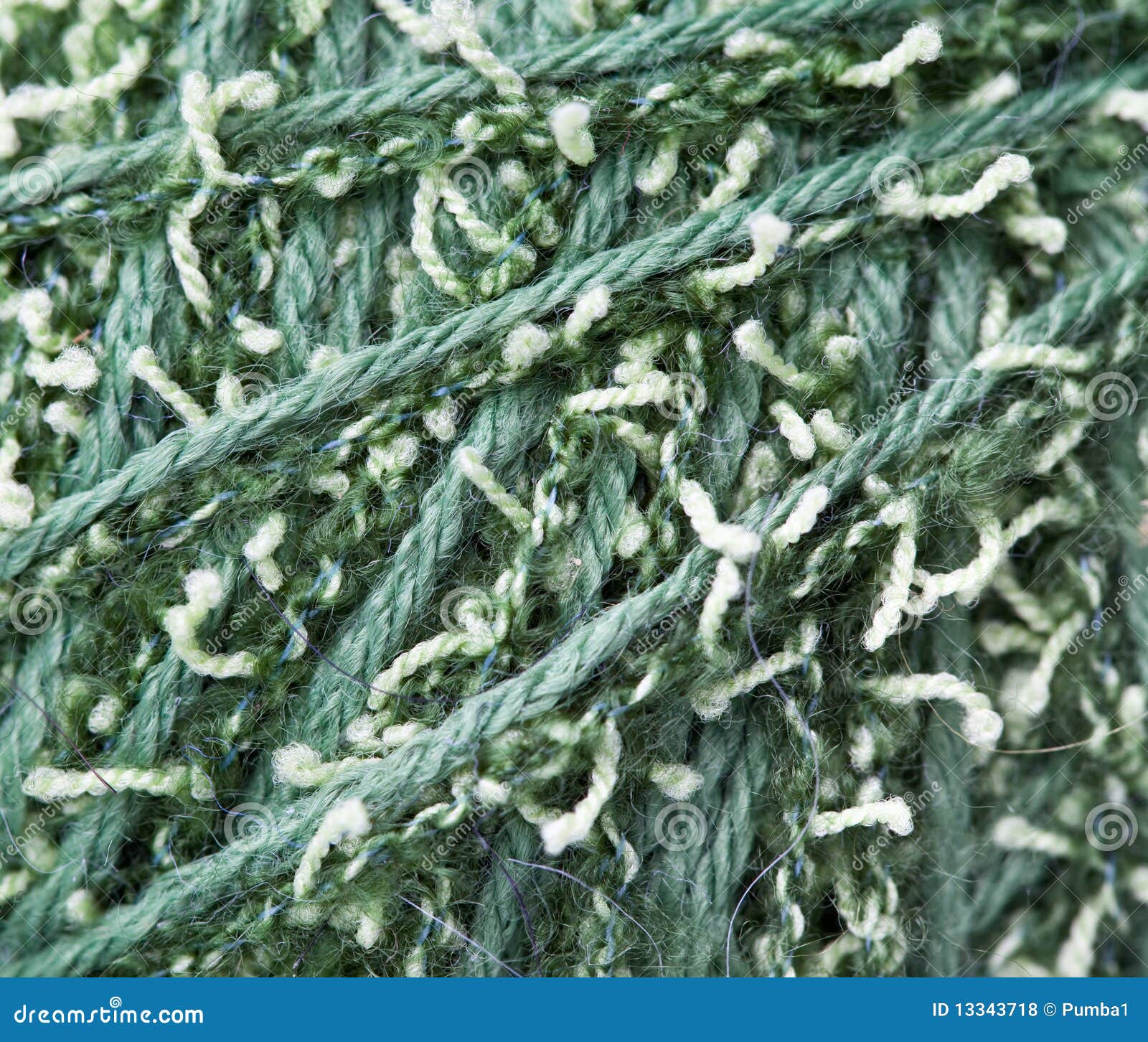 Close-up Green Woollen Thread Stock Photo - Image of green, colorful ...