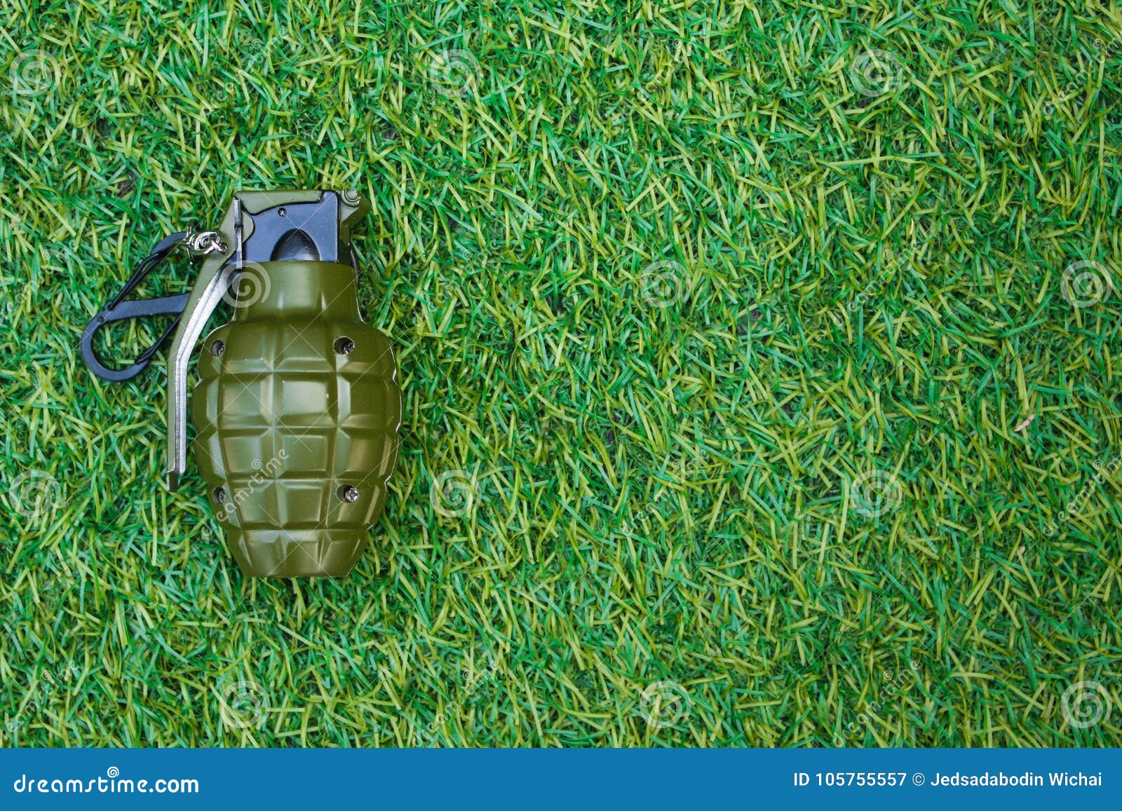 A grenade on grass stock image. Image of bomb, danger - 105755557