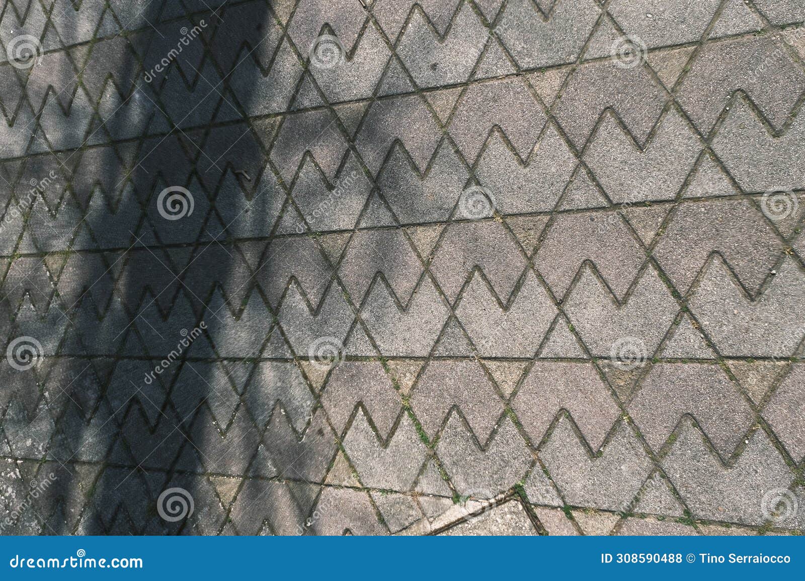 Close Up of Grey Brick Walkway with Diagonal Pattern Stock Photo ...