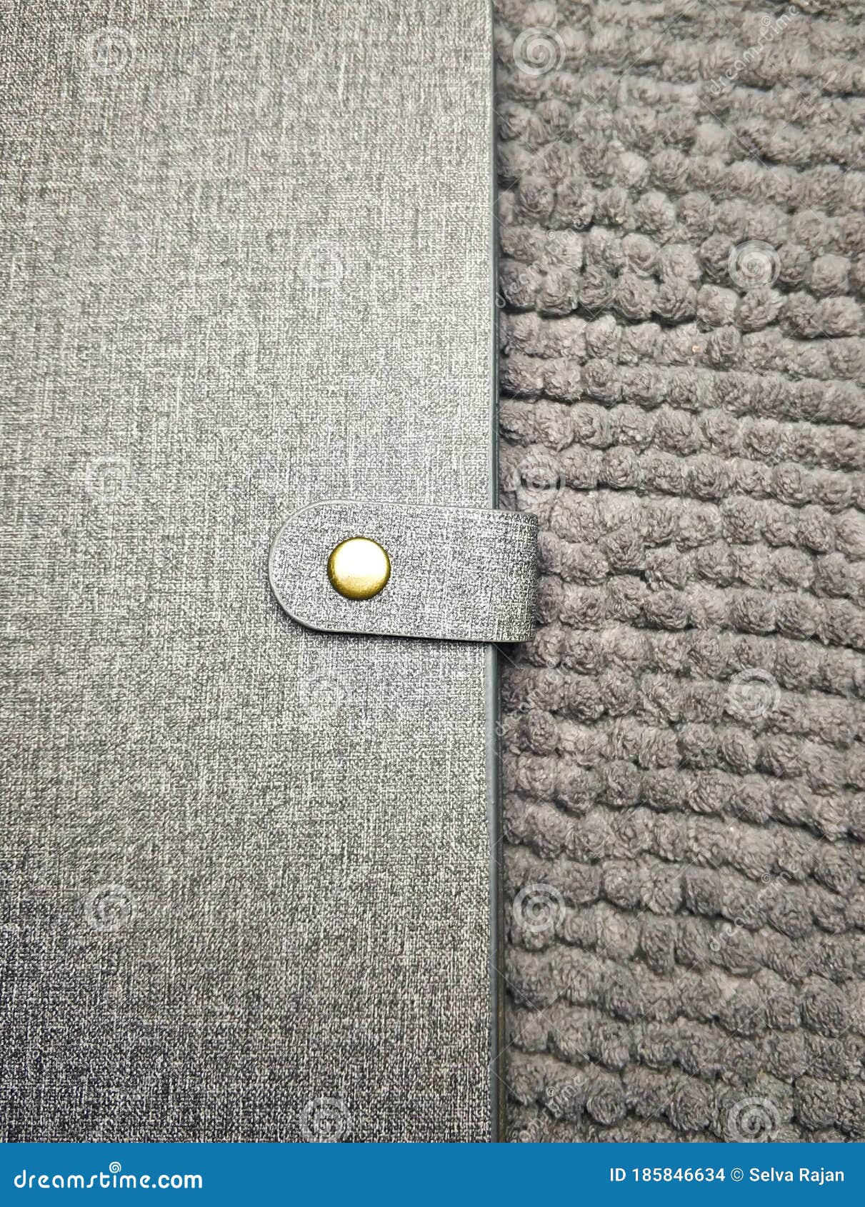 A Grey Diary Book with a Simple Lock Attached Stock Photo - Image of ...