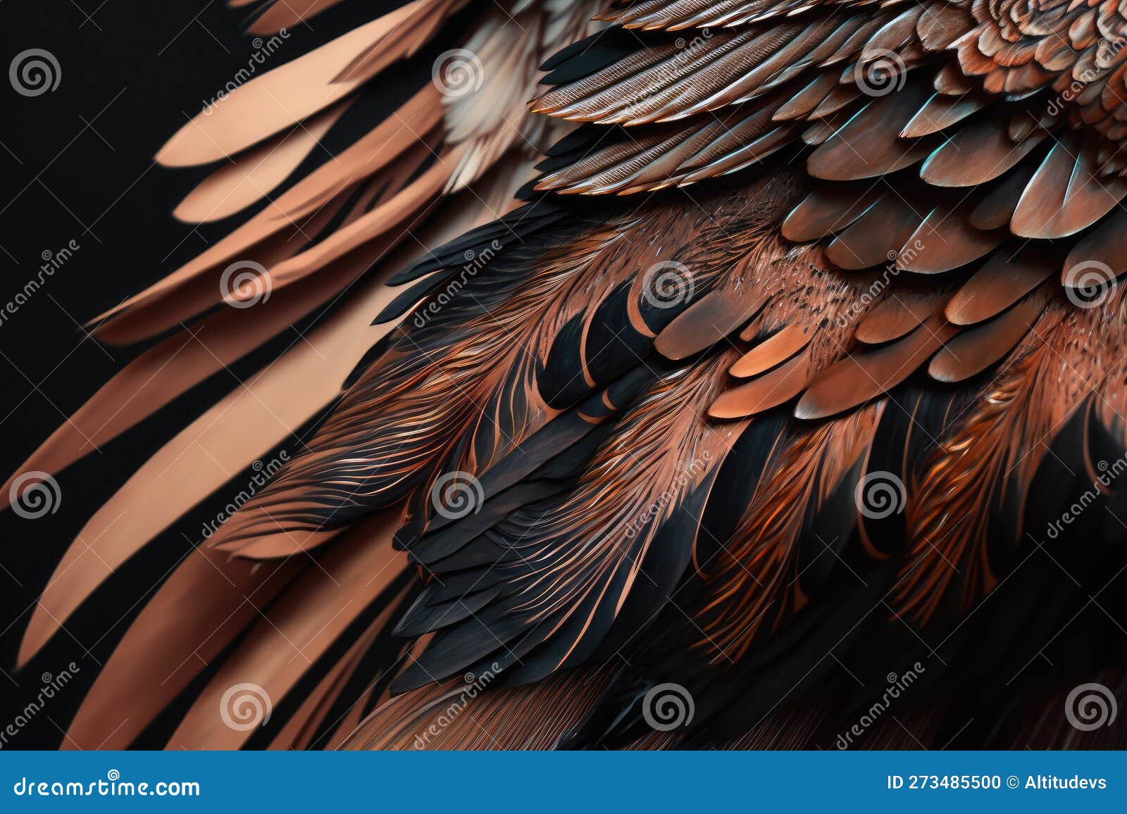 Close-up of Griffin S Feathers, with Intricate Patterns and Textures ...