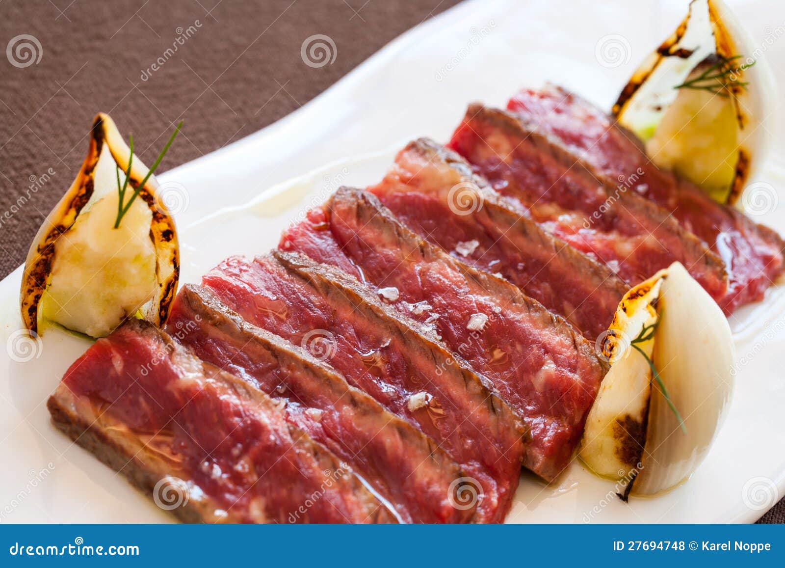 Close Up of Grilled Beef Steak Sliced. Stock Photo - Image of meal ...