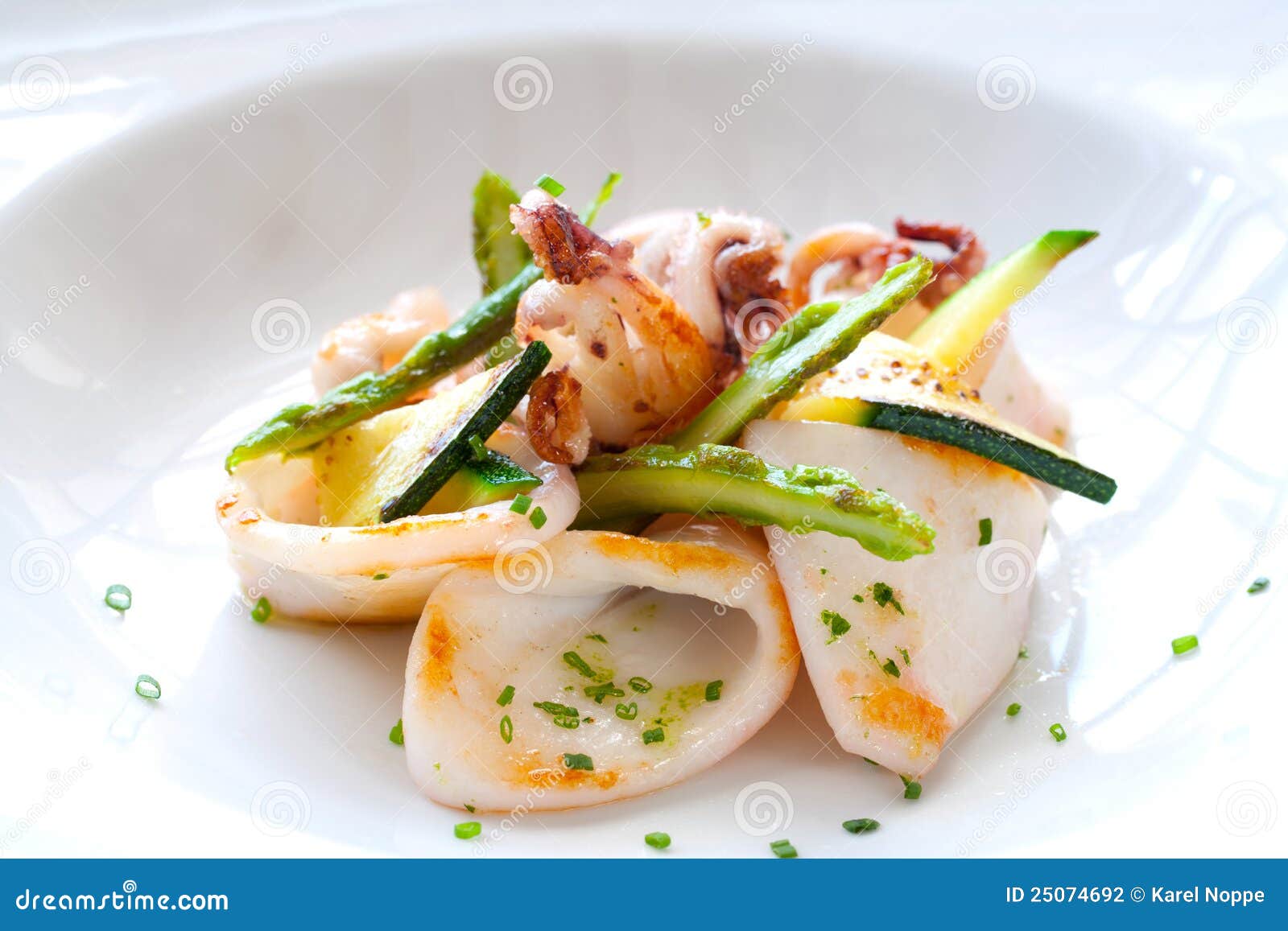 Close Up of Grilled Calamari. Stock Photo - Image of cuisine, calamari ...