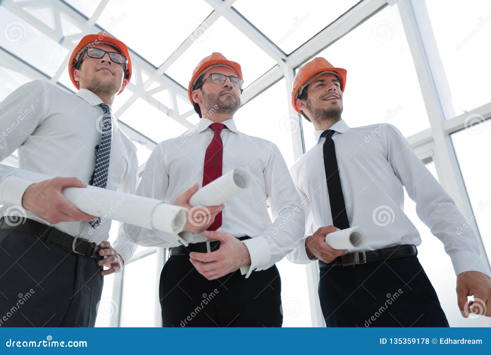 Close Up.group of Architects Builders Stock Photo - Image of colleague ...