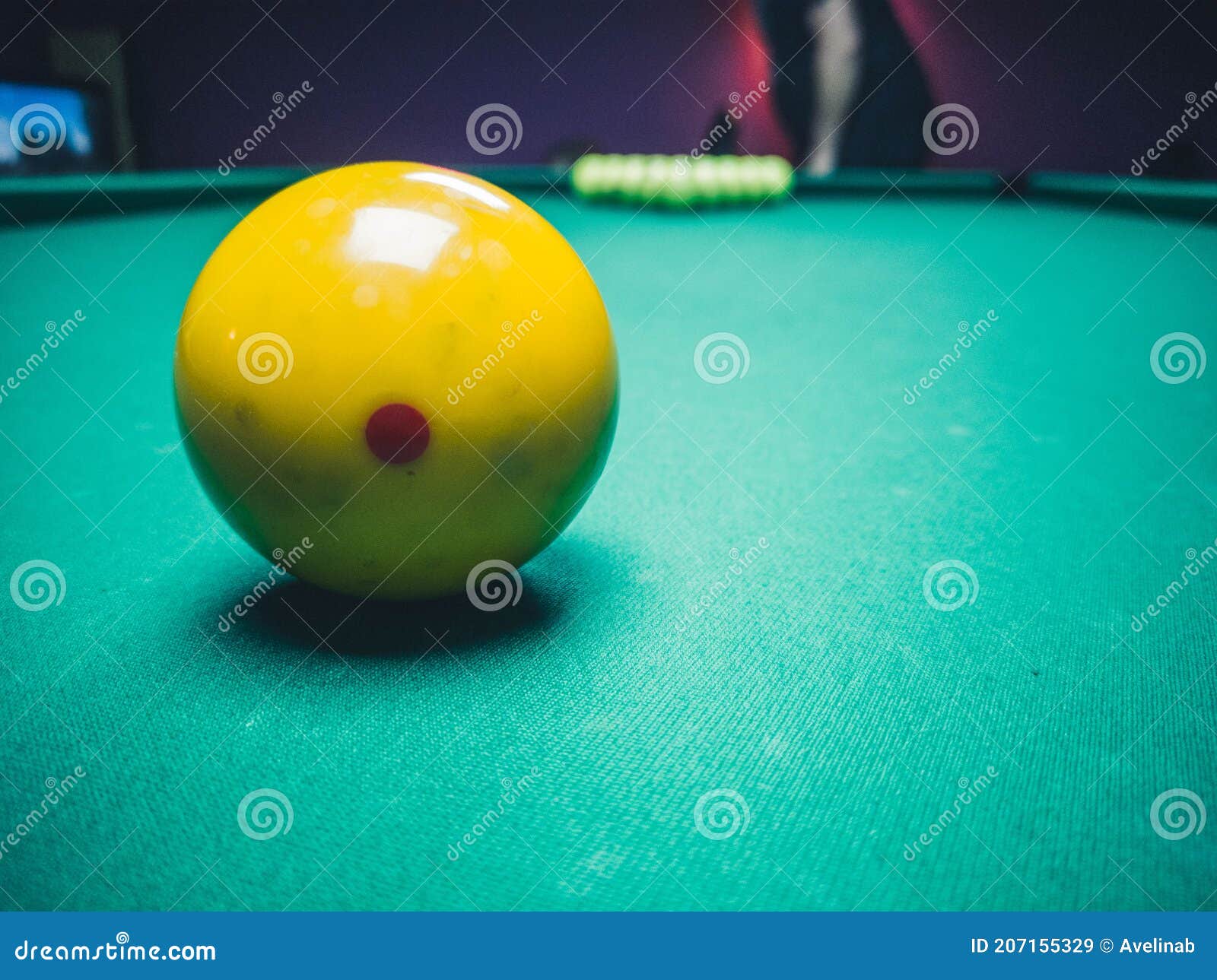 Close Up of Group of Billiard Ball is Triangle Shape. Stock Image ...
