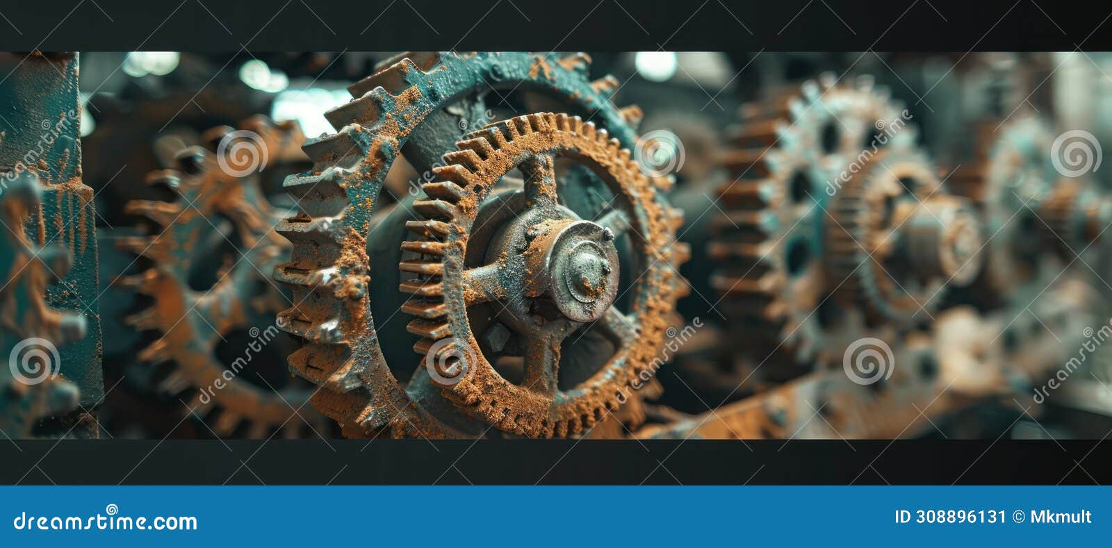 Close Up of Group of Gears stock image. Image of wheels - 308896131