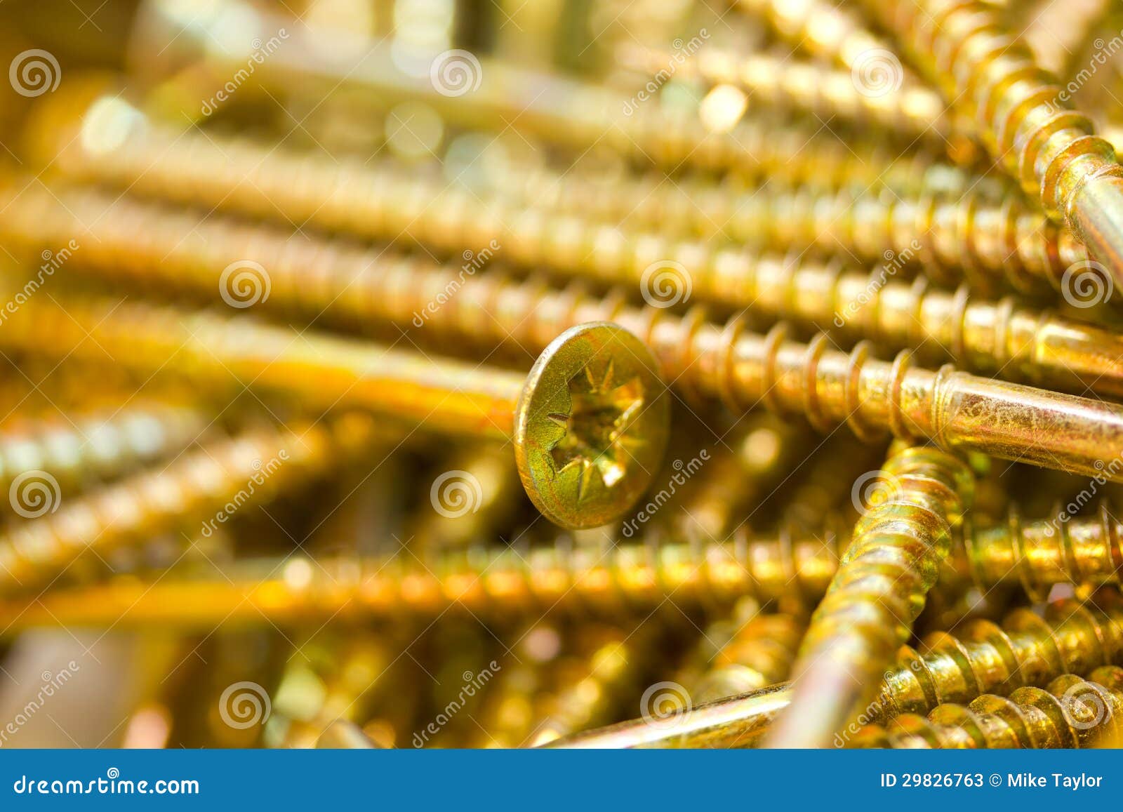 Gold Screws stock image. Image of gold, yellow, material - 29826763