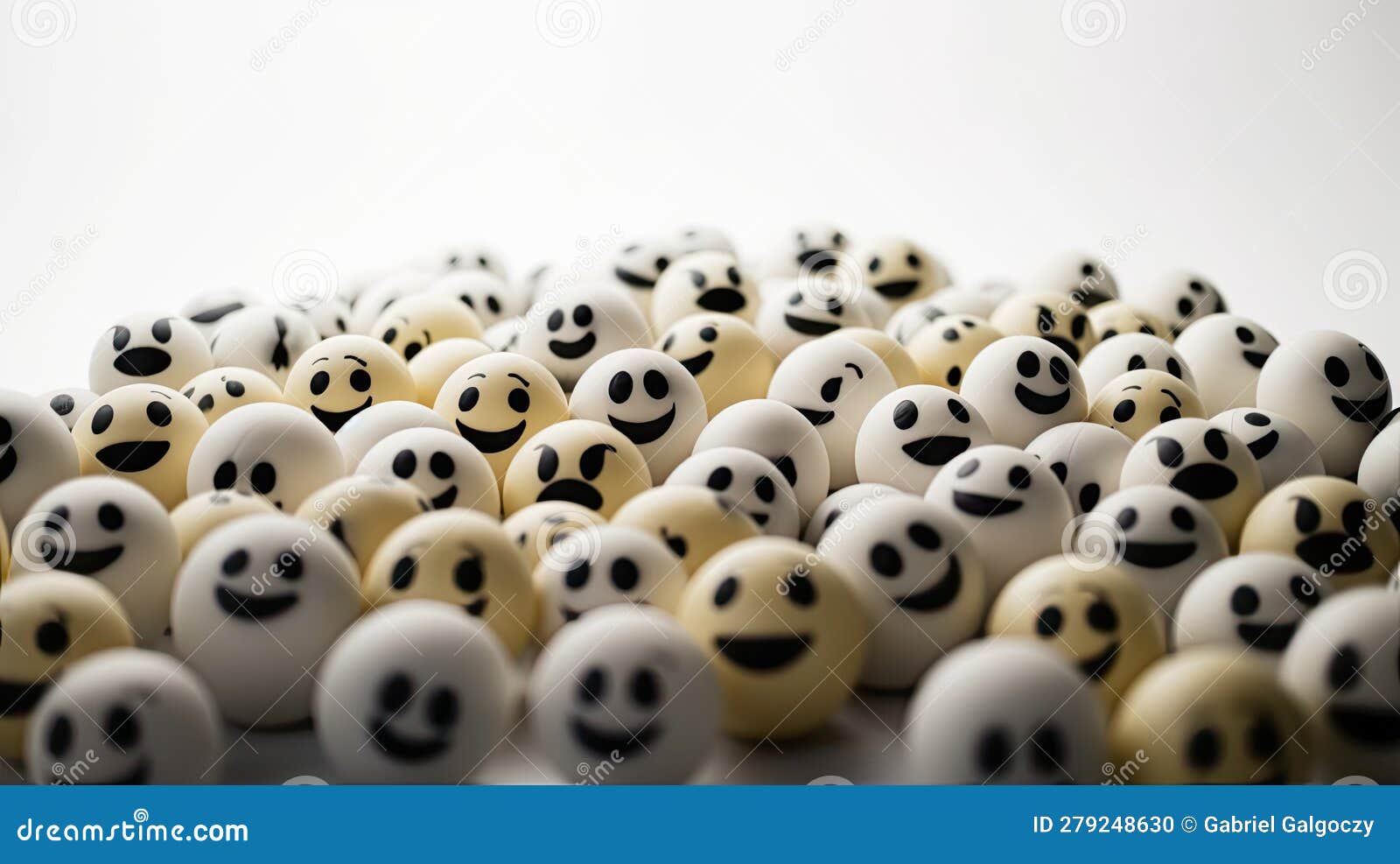 Group Of Smiley Emoticons, Emoji, Vector Illustration. | CartoonDealer ...