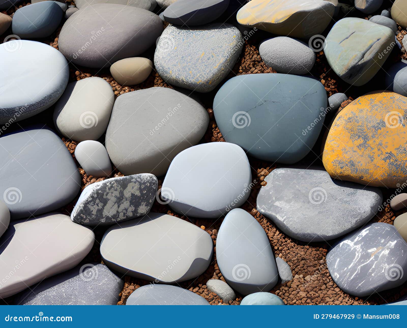 Close Up Group Stone Background, AI Generated Stock Image - Image of ...