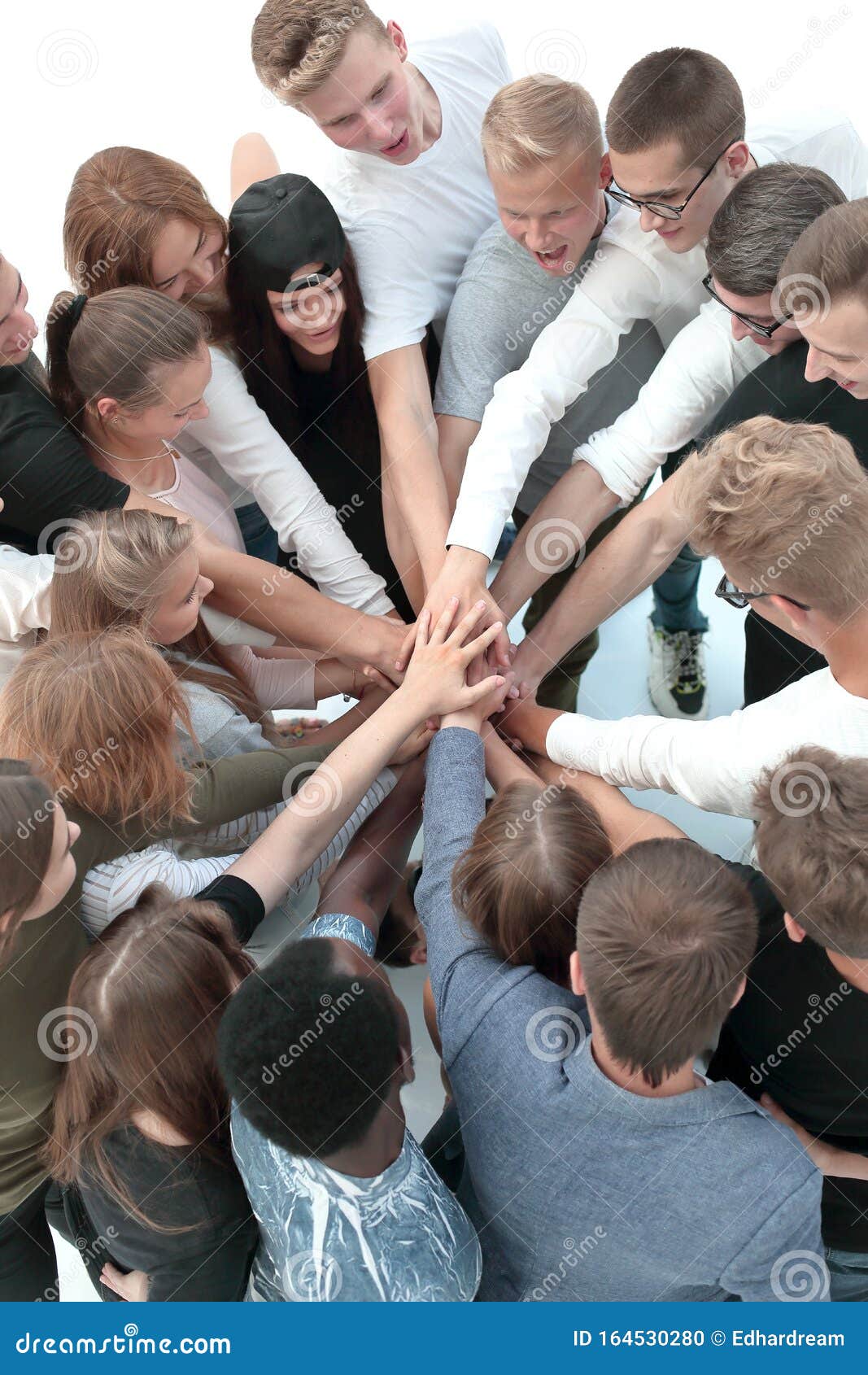 Group of Young People Showing Their Unity Stock Photo - Image of ...