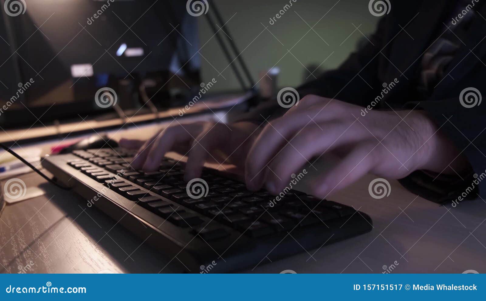 Close Up Of Hacker Typing On Keyboard Stock Footage Programmer