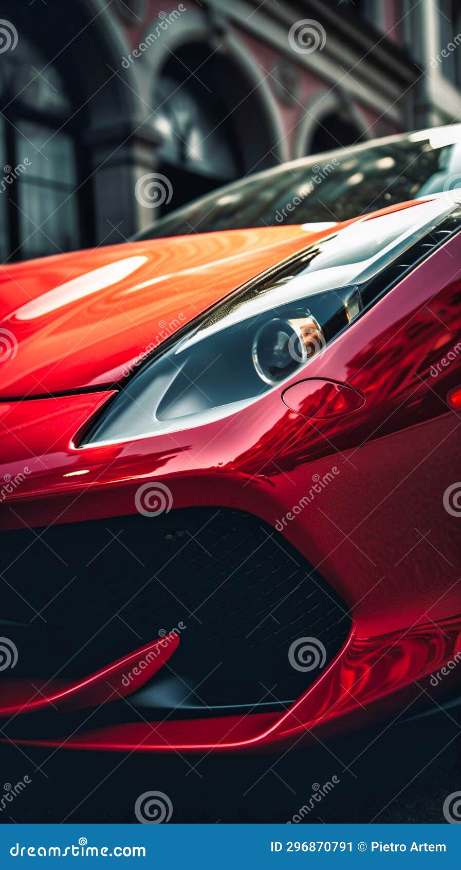 Close-up of Half of the Car Stock Illustration - Illustration of ...