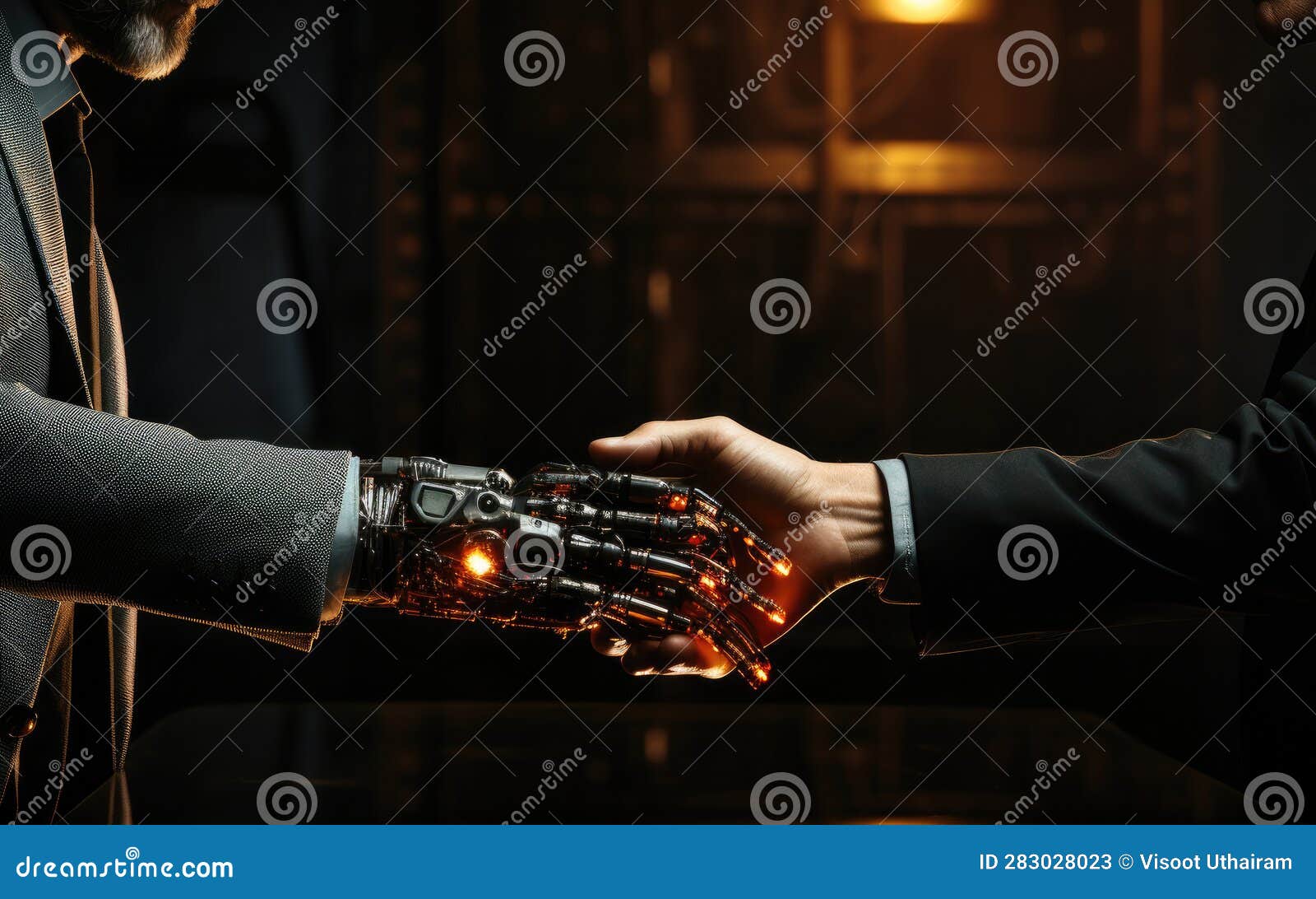 AI Interaction With Humans Vector | CartoonDealer.com #401510814