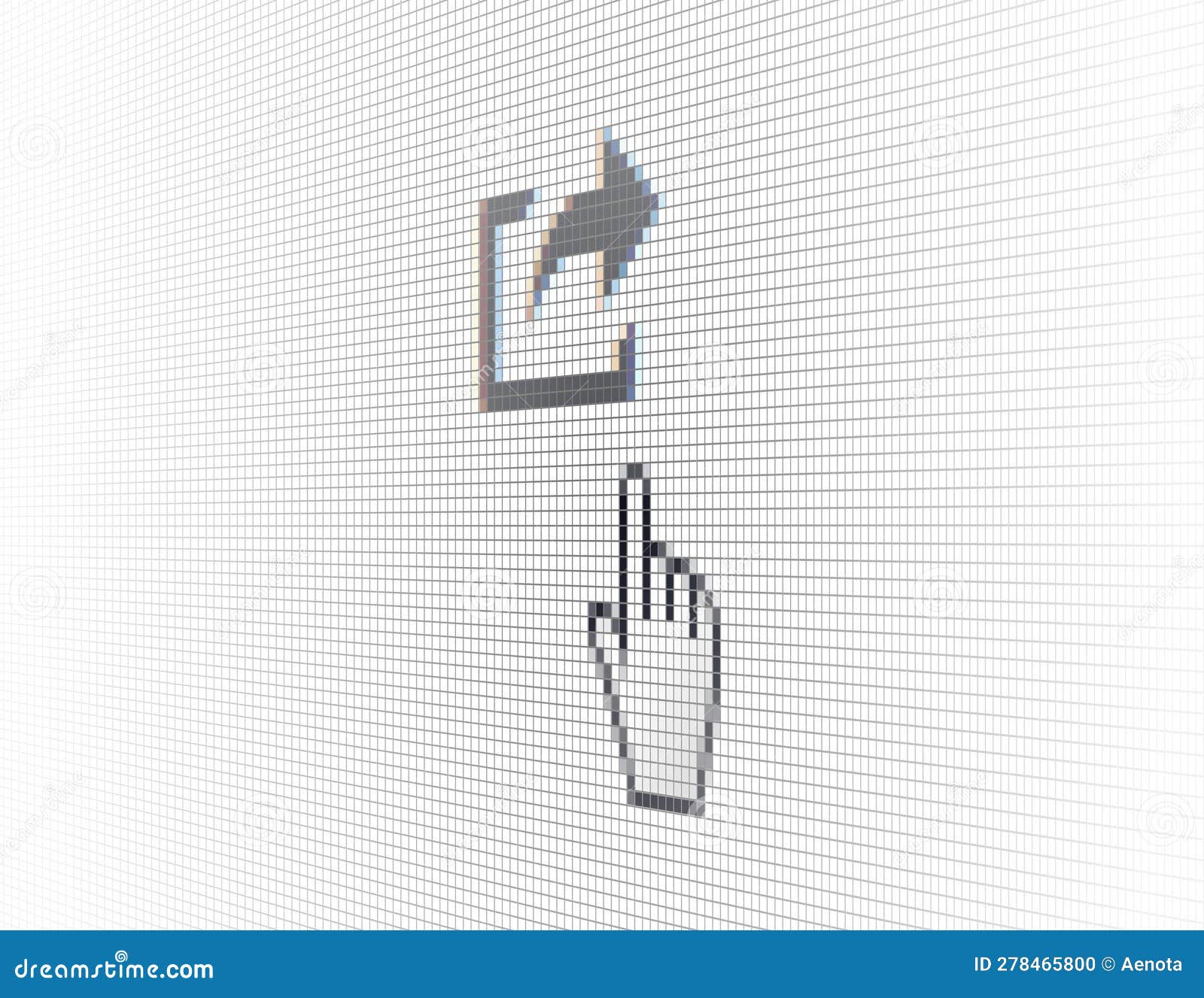 Close Up Hand Cursor and Logout Icon Stock Vector - Illustration of ...