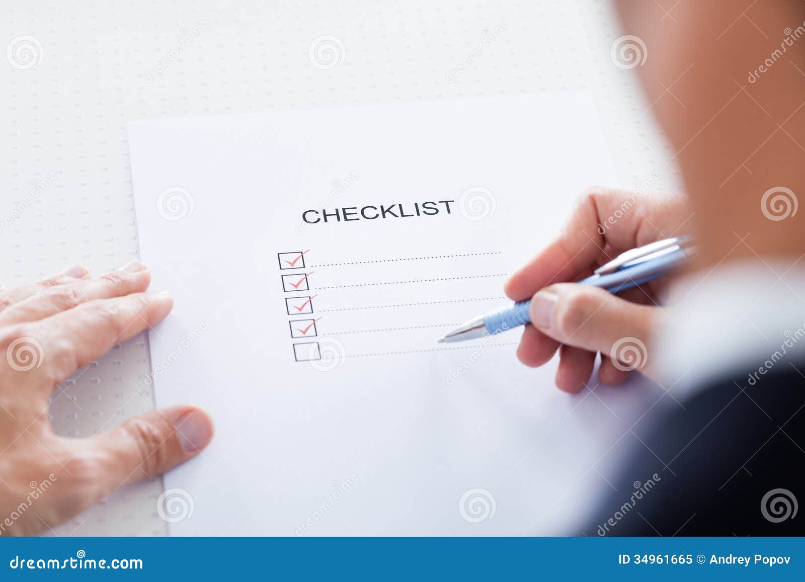 Close-up of Hand Filling Form Stock Image - Image of idea, choice: 34961665